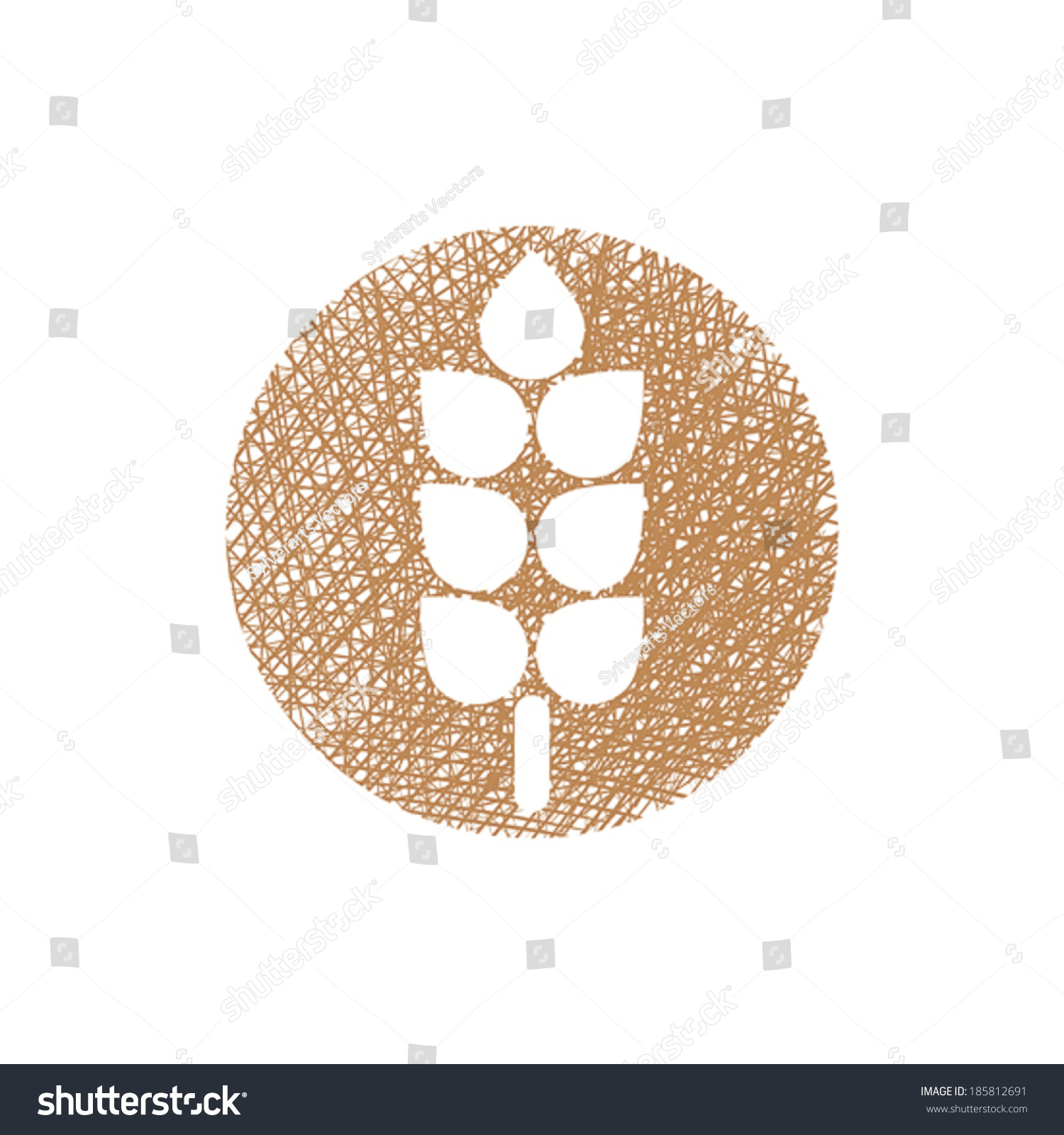 Spike Icon Vector Hand Drawn Lines Stock Vector (Royalty Free ...