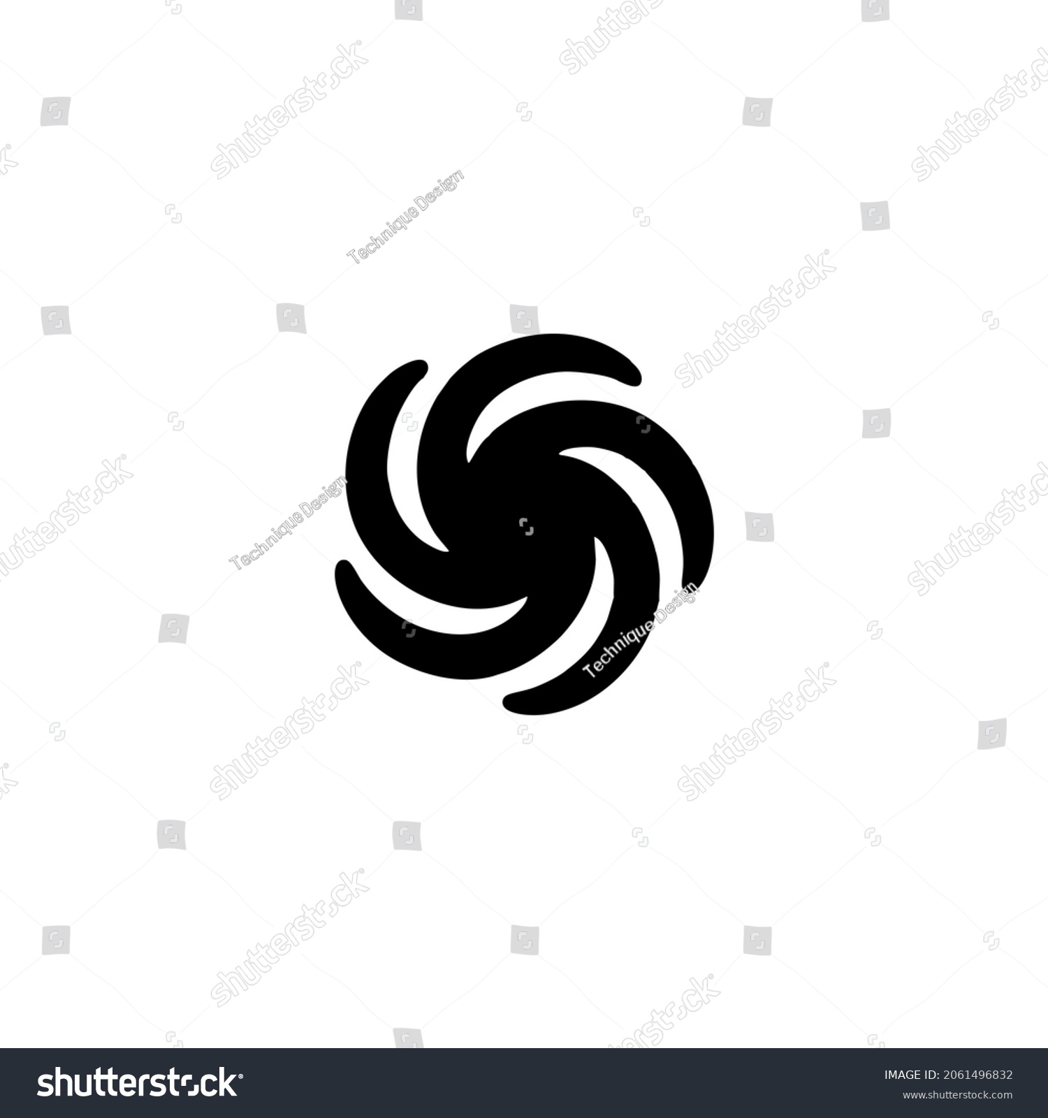 Spin Vector Stock Logo Design Stock Vector (Royalty Free) 2061496832