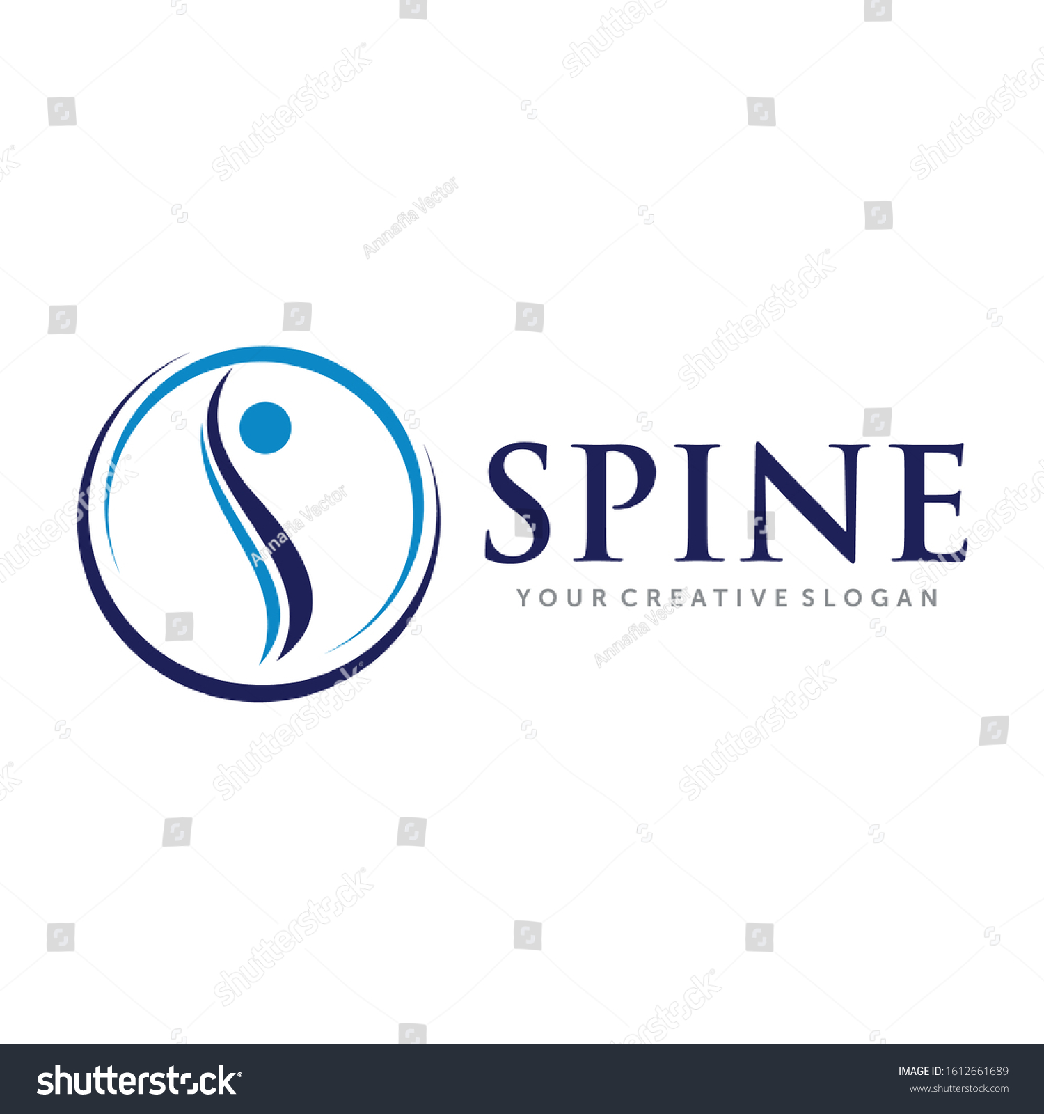 Spinal Logo Spinal Care Logo Design Stock Vector (Royalty Free ...