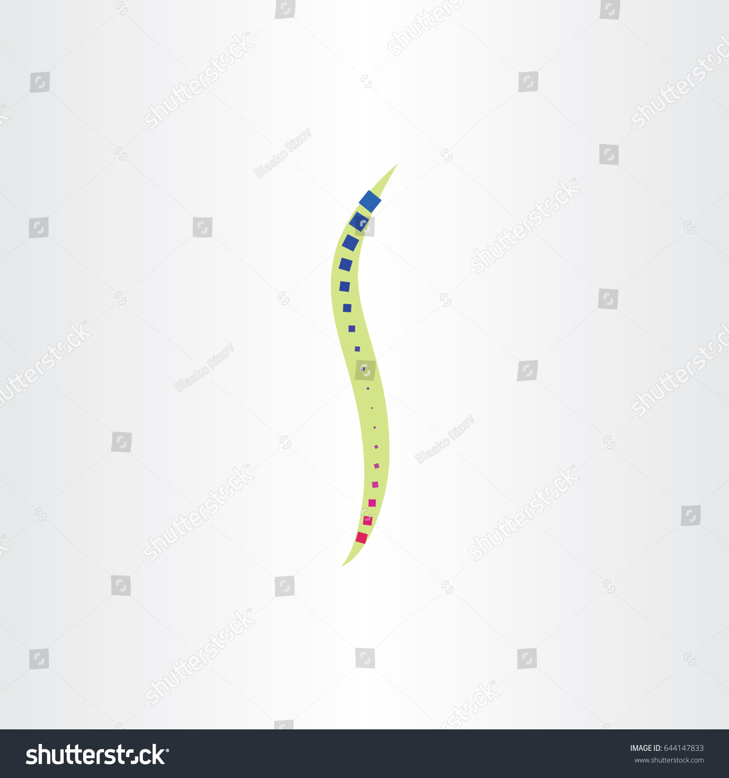 Spine Bone Logo Vector Illustration: vector de stock (libre de regalías ...