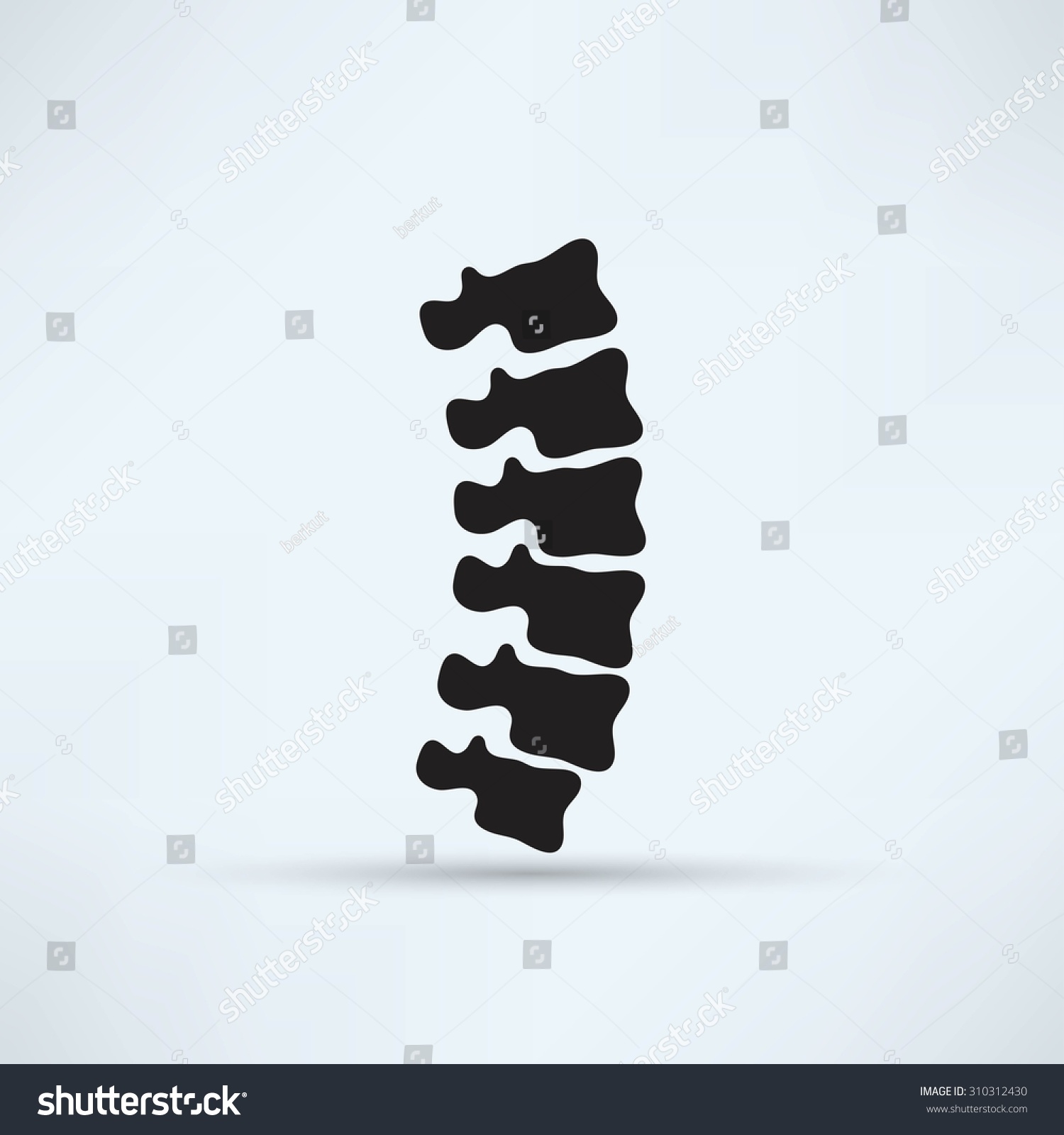 Spine Diagnostics Symbol Design Stock Vector (Royalty Free) 310312430 ...