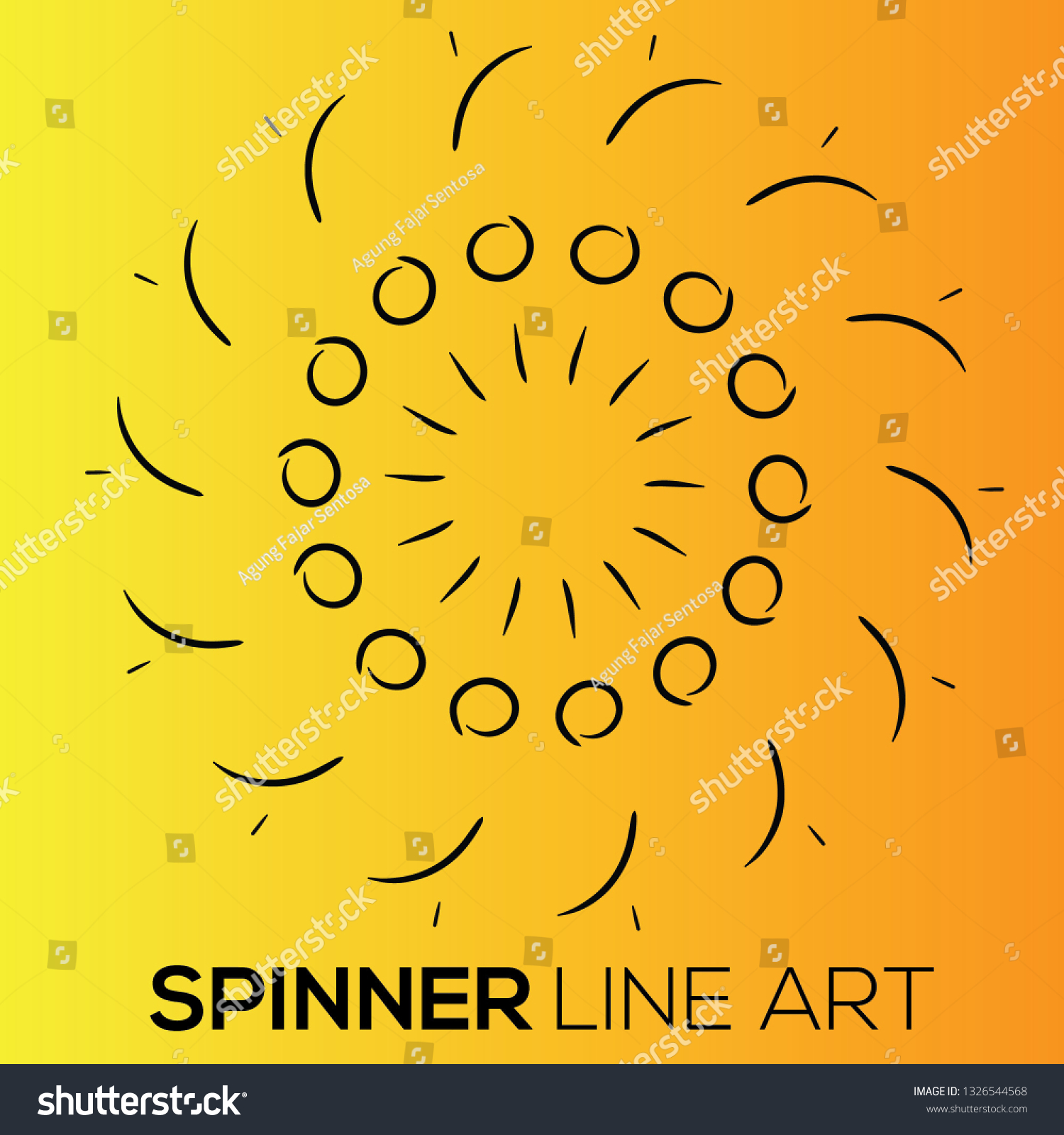Spinner Line Art Stock Vector (Royalty Free) 1326544568 | Shutterstock