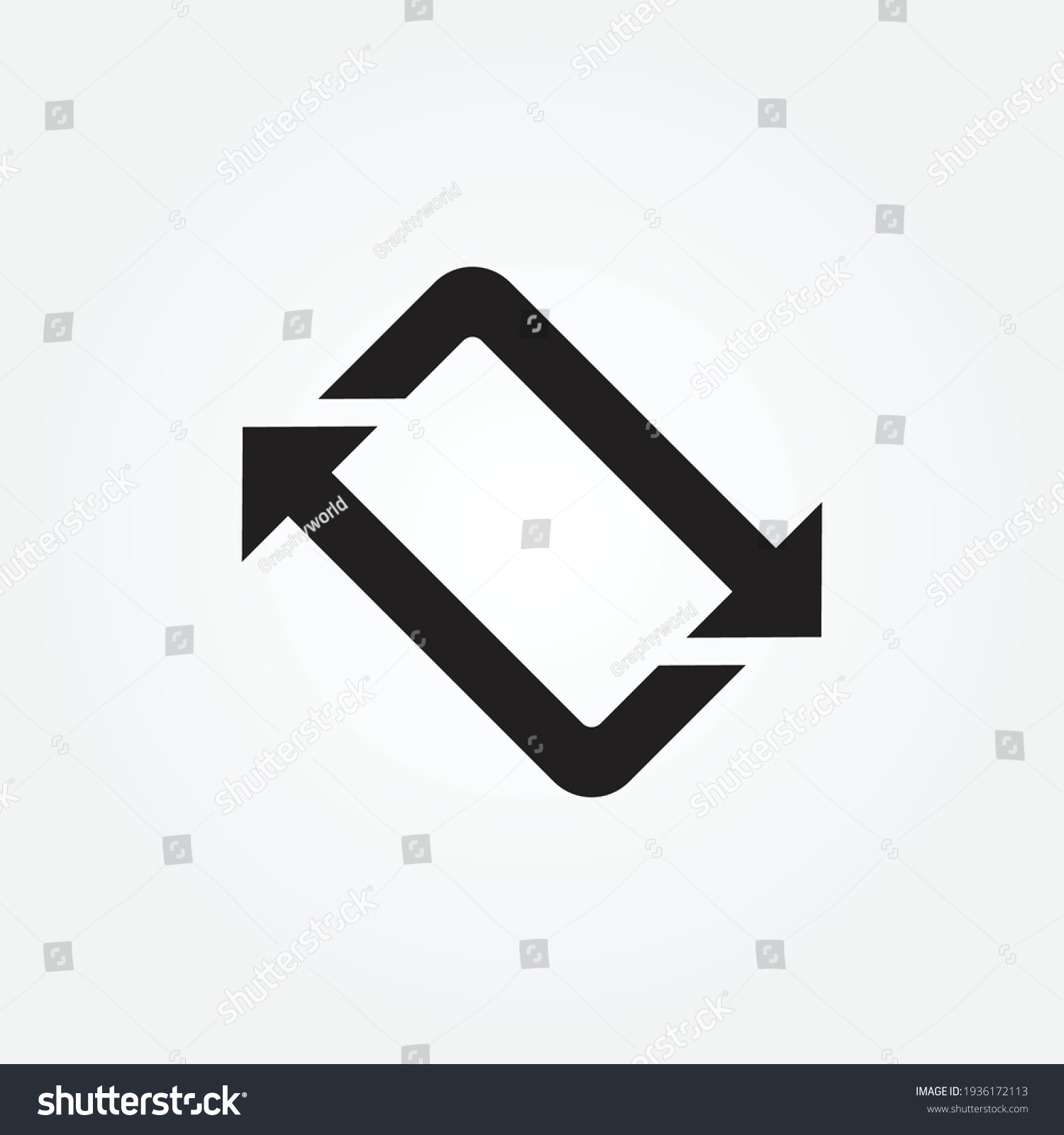 Spinning Rotating Arrows Icon Design Vector Stock Vector (Royalty Free ...