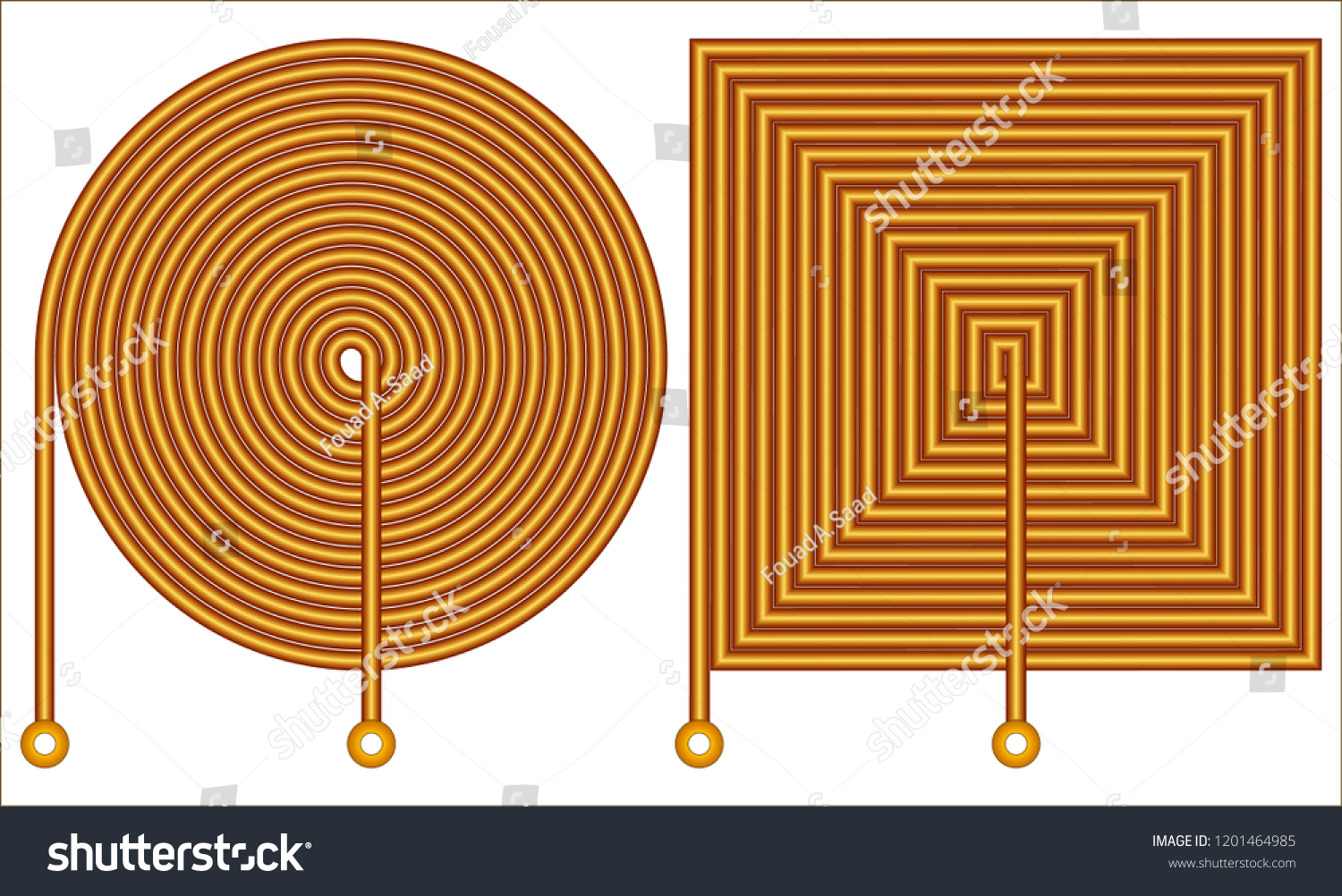 708 Copper coil winding Stock Illustrations, Images & Vectors ...