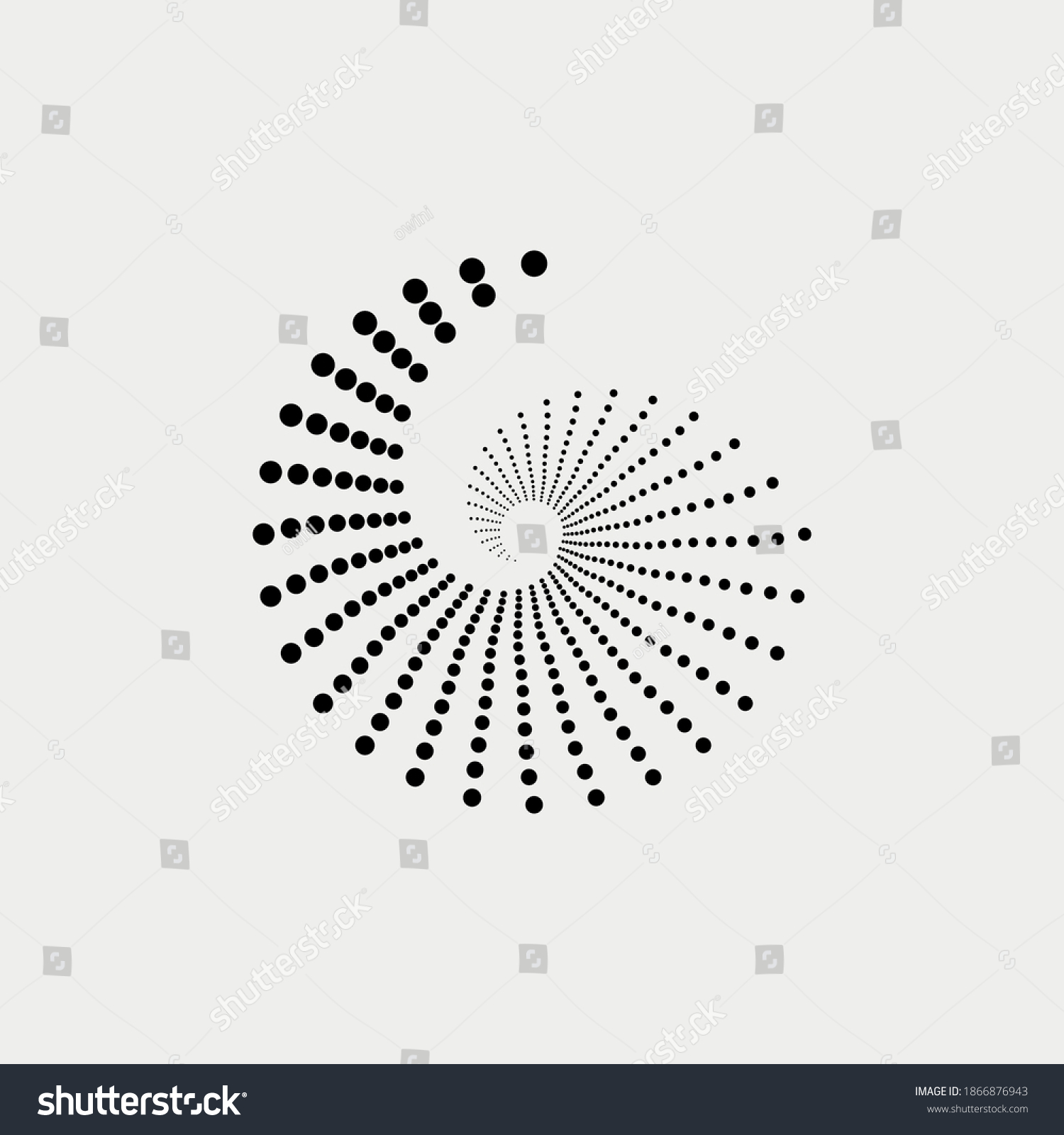 Spiral Element Modern Symbol Logo Vector Stock Vector (Royalty Free ...
