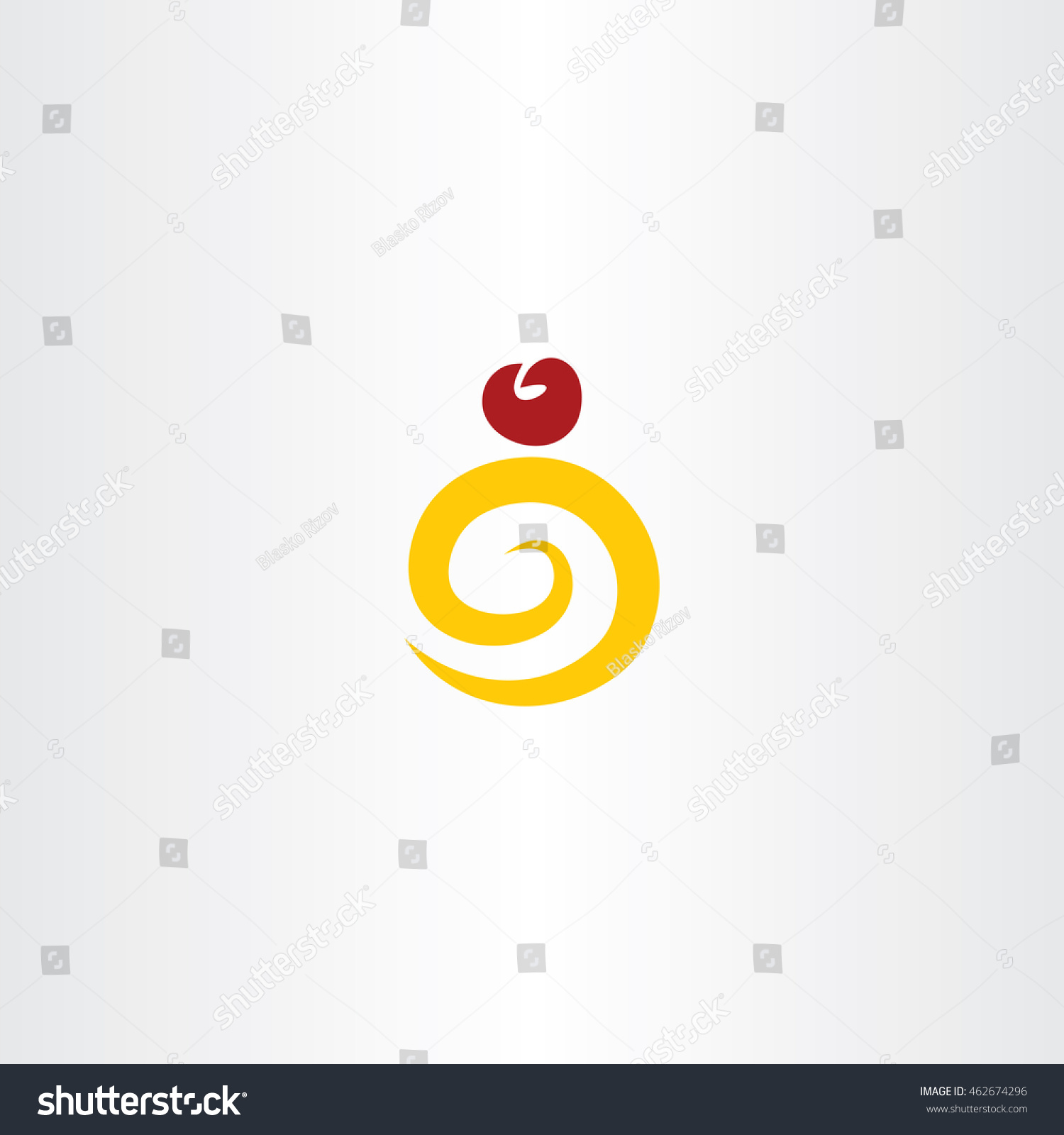 Spiral Man Icon Vector Logo Abstract Stock Vector (Royalty Free ...