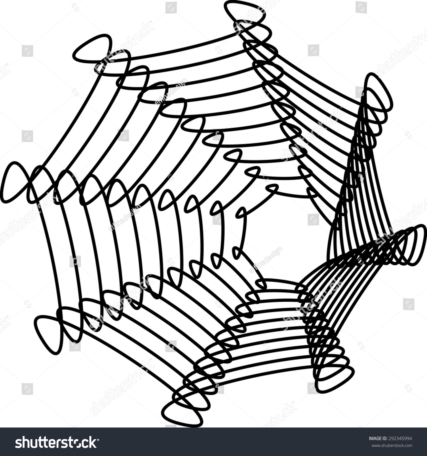 Spirograph Vector Geometric Drawing Line Drawing: vector de stock ...