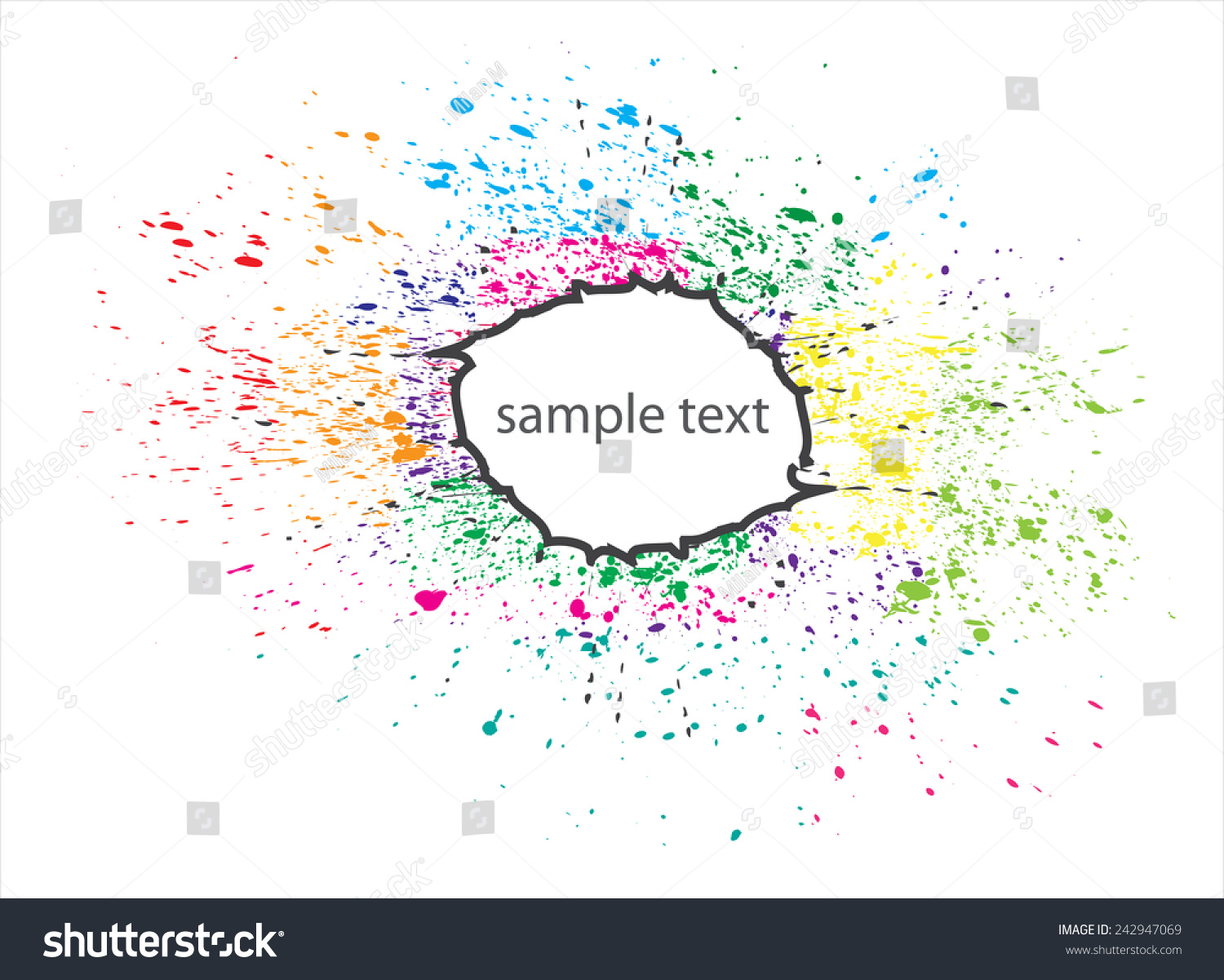 Splash Backgroundsplash Bannervector Illustration Stock Vector (Royalty ...