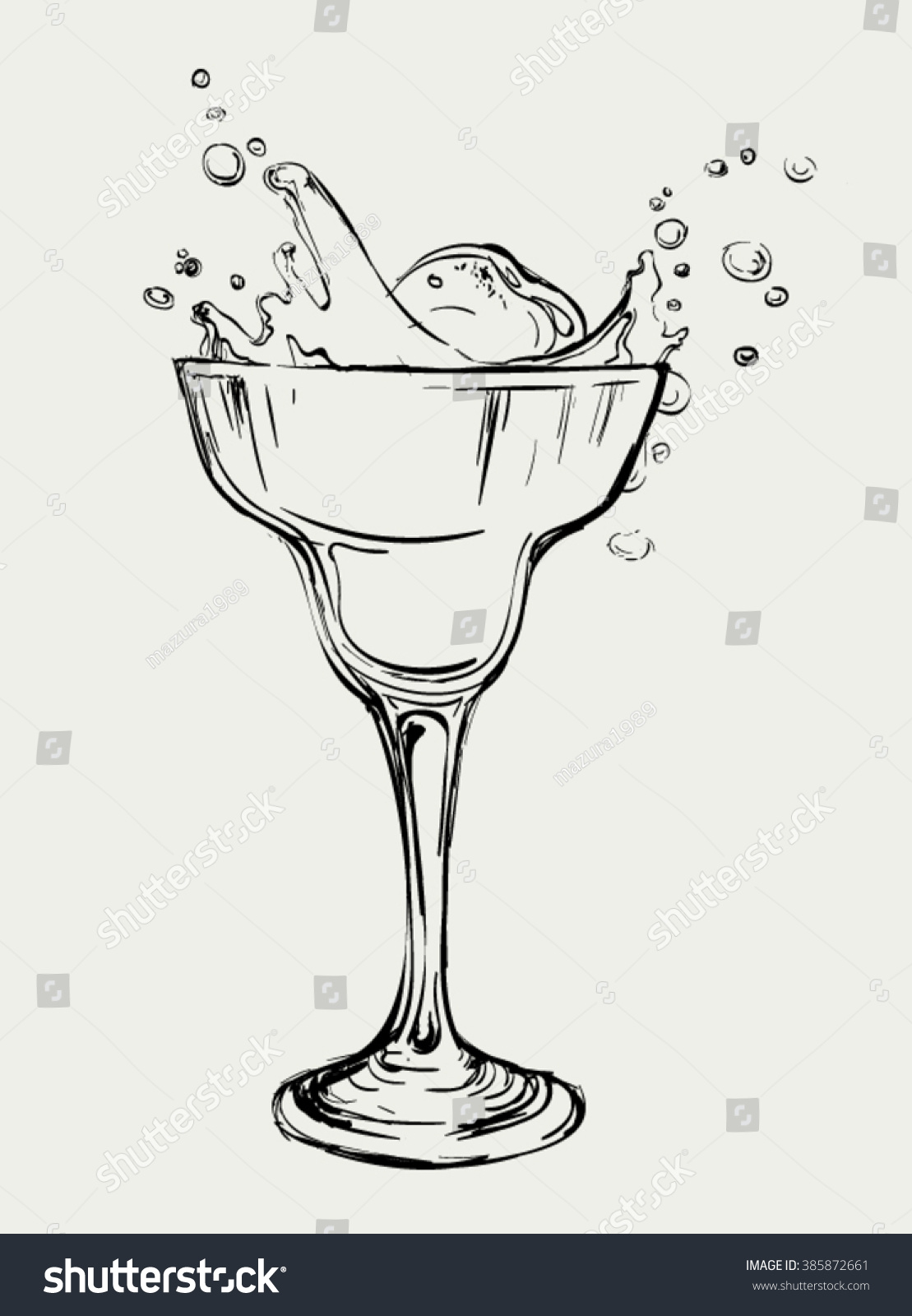 Splash Cocktails Vector Illustration Stock Vector (Royalty Free ...