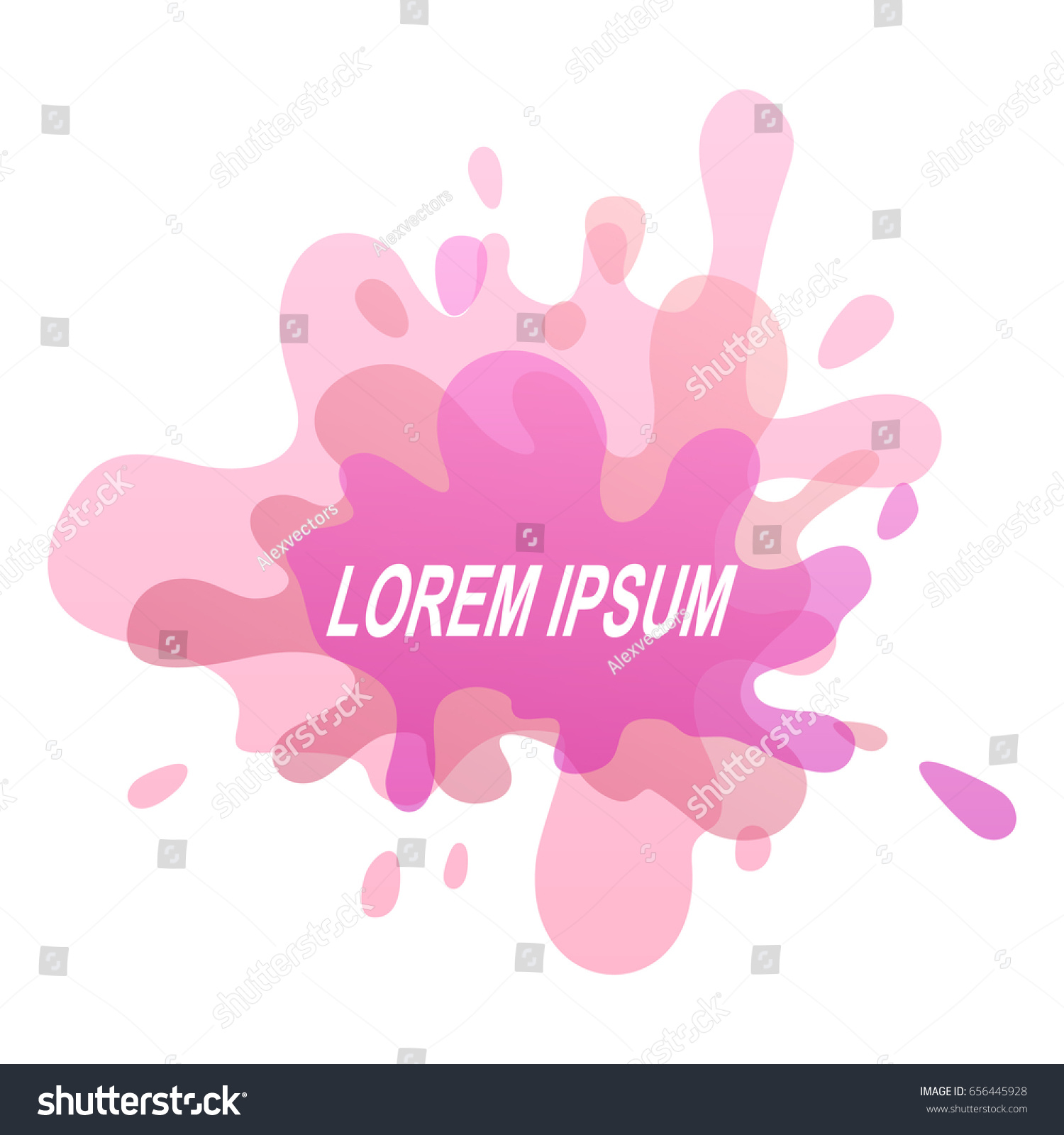 Splash Frame Text Abstract Vector Spot Stock Vector (Royalty Free ...