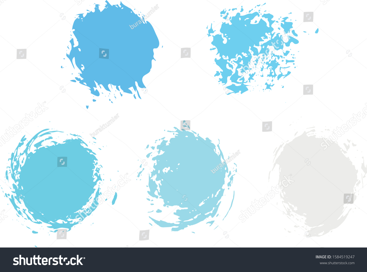 Splashes Space Text Marking Splash Vector Stock Vector (Royalty Free ...