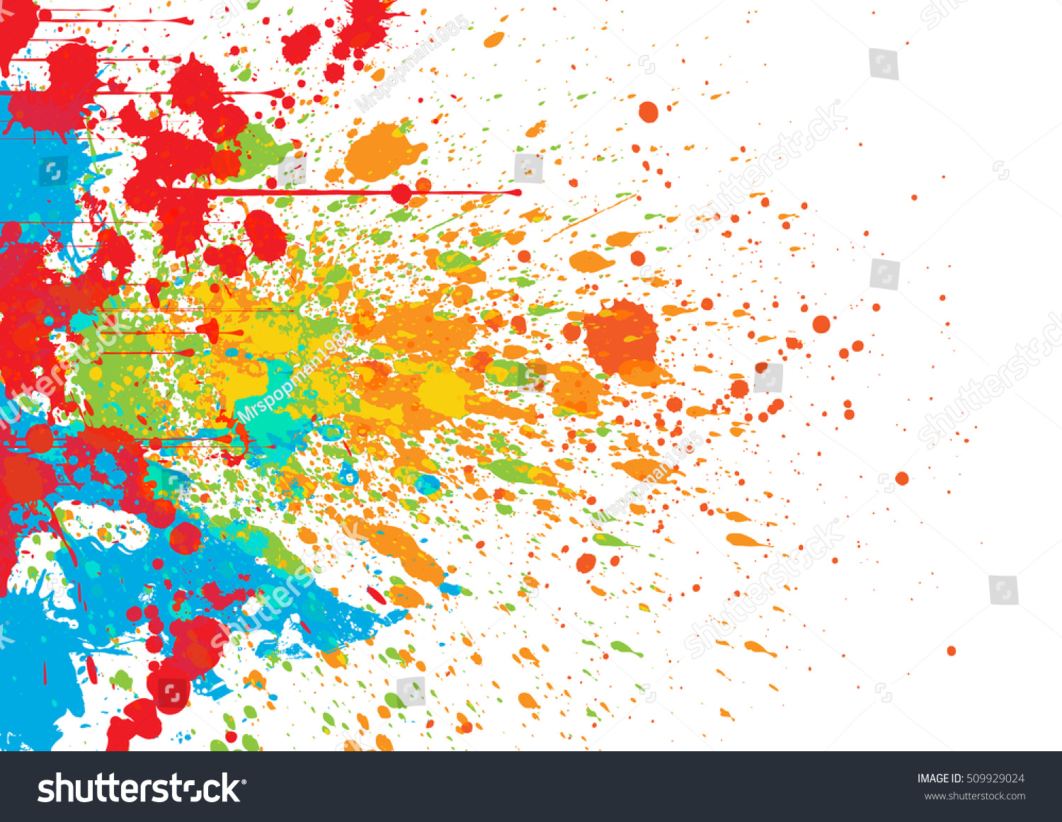 Splatter Color Background Illustration Vector Background: เวกเตอร์สต็อก ...