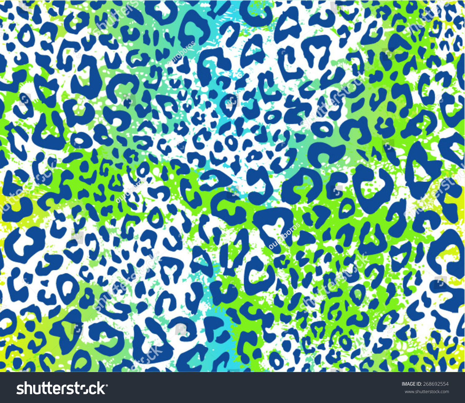 Splatter Leopard Animal Seamless Stock Vector (Royalty Free) 268692554 ...