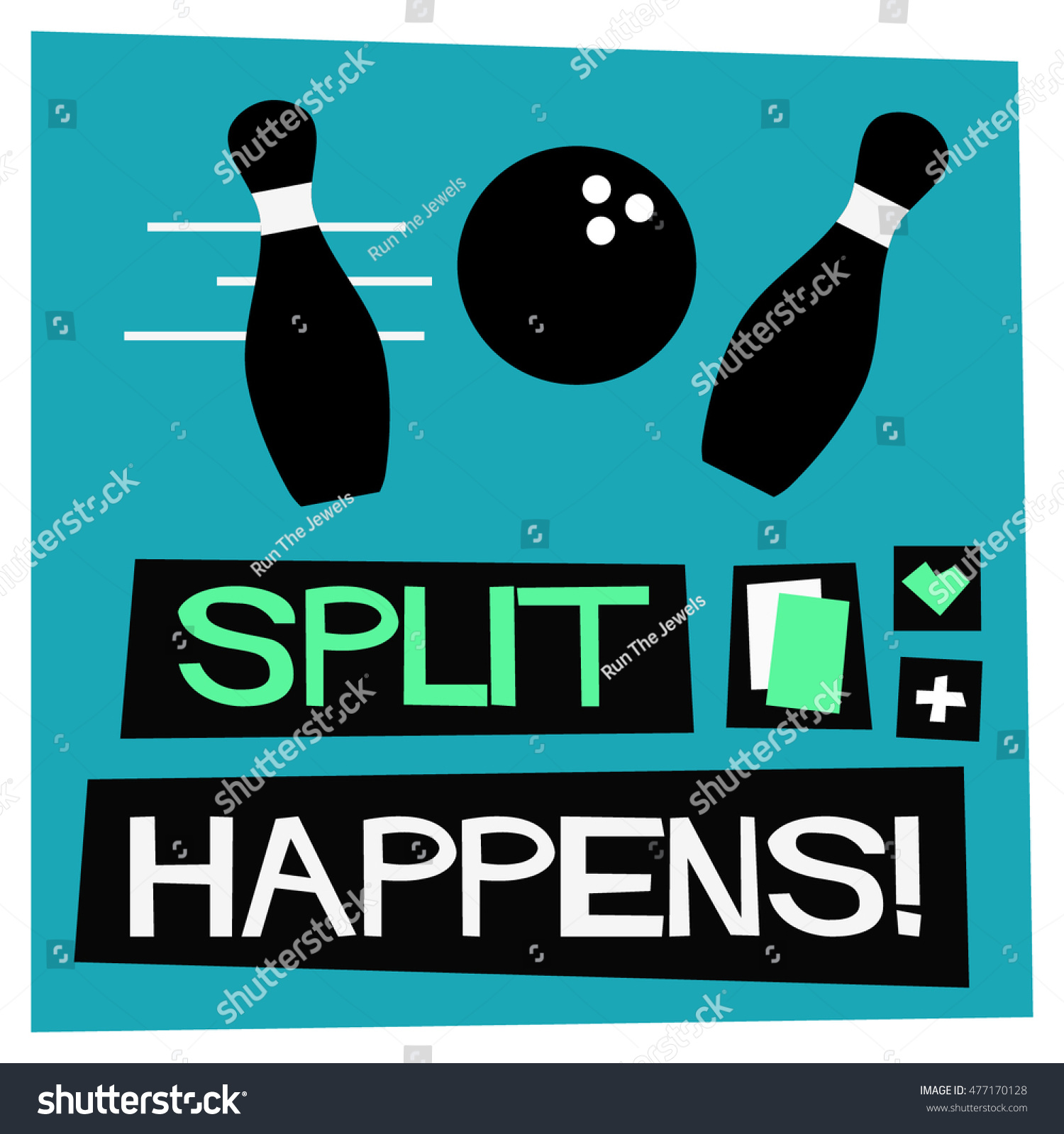 Split Happens Flat Style Vector Illustration Stock Vector (Royalty Free ...