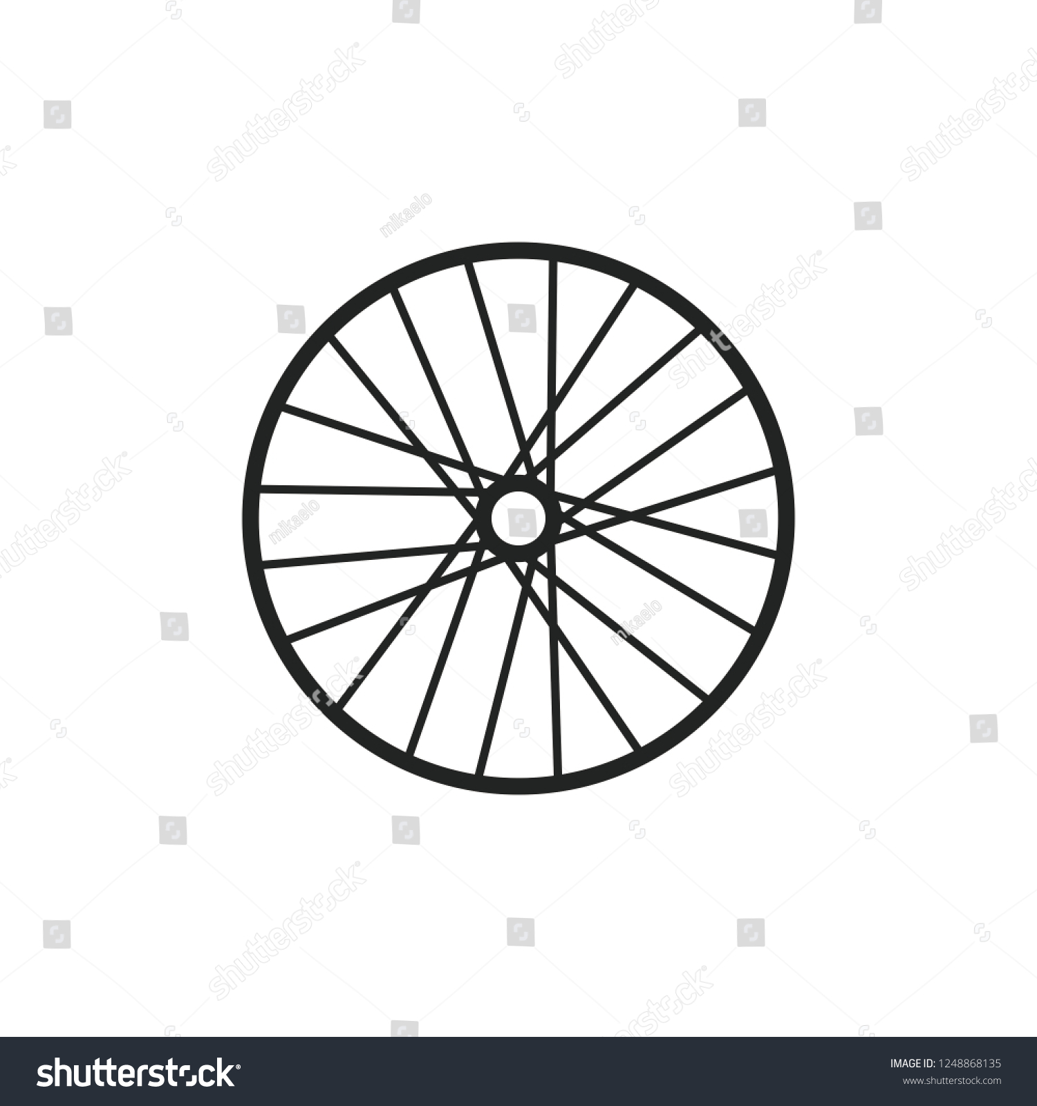 Spoke Logo Design: vector de stock (libre de regalías) 1248868135 ...