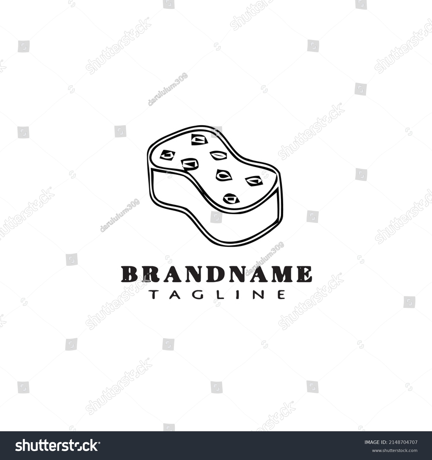 Sponge Logo Icon Design Template Modern Stock Vector (Royalty Free ...