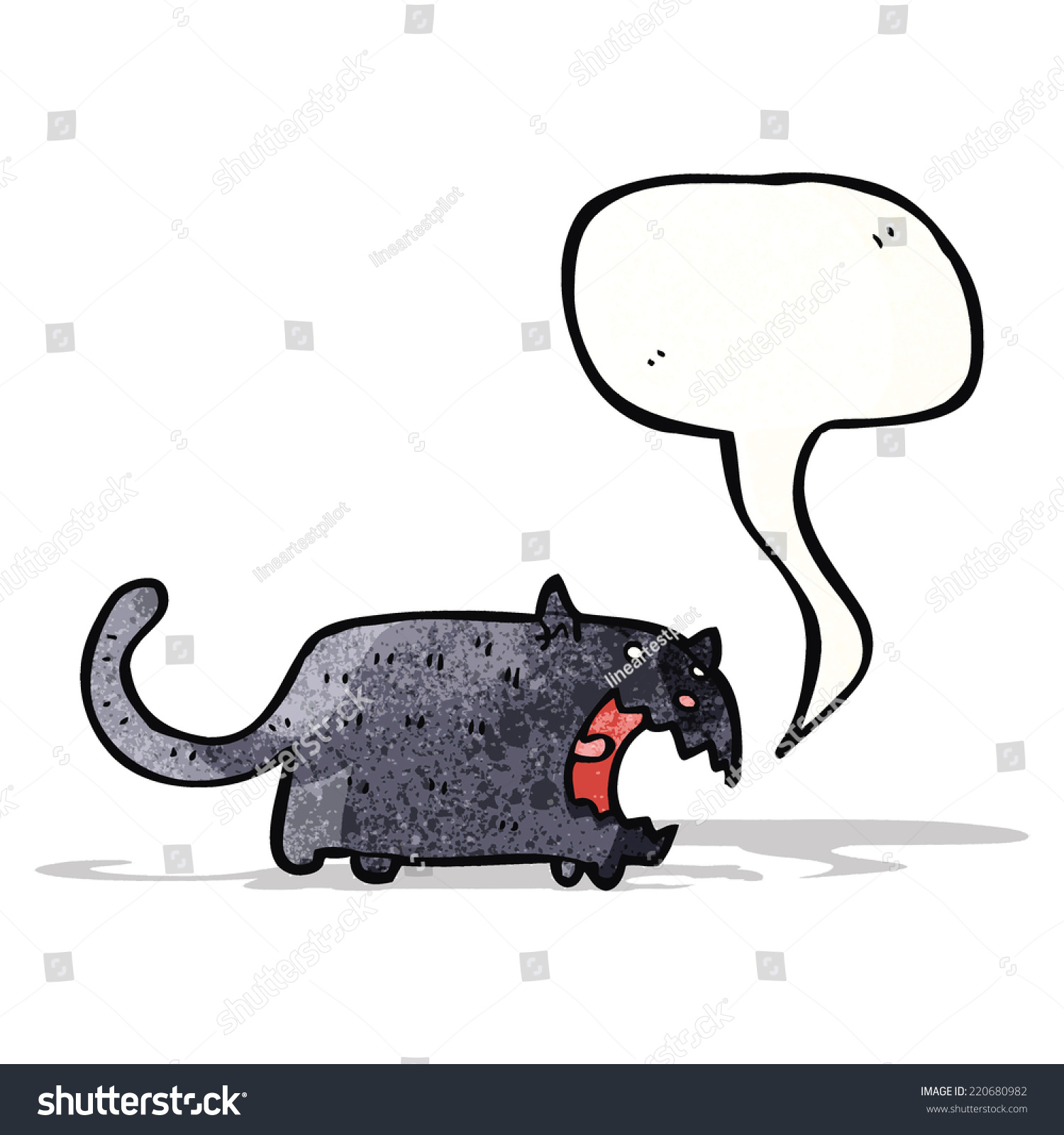 Spooky Black Cat Cartoon Stock Vector (Royalty Free) 220680982 ...