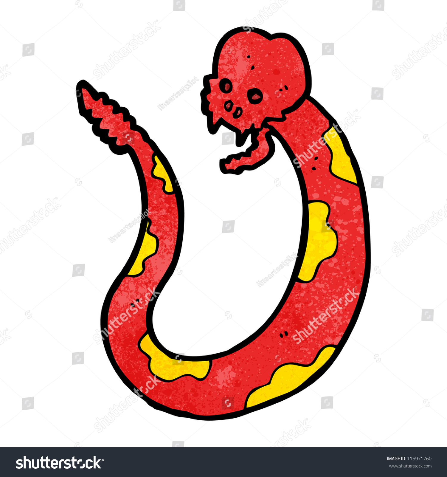 Spooky Snake Cartoon Stock Vector (Royalty Free) 115971760 | Shutterstock