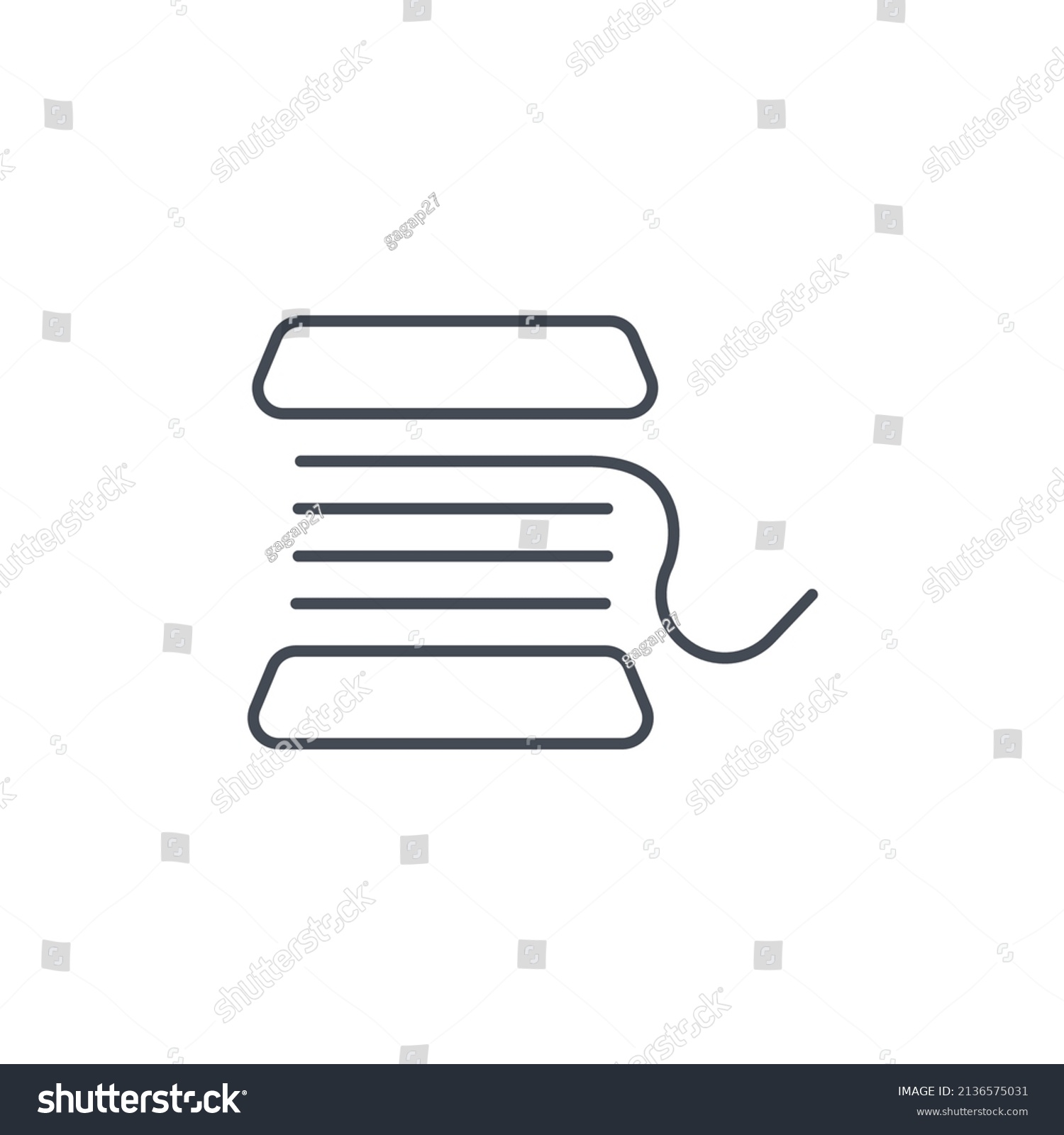 Spool Icons Symbol Vector Elements Infographic Stock Vector (Royalty ...