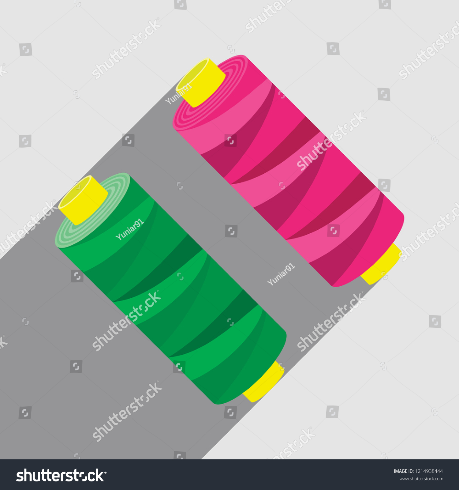 Spool Thread Vector Illustration Stock Vector (Royalty Free) 1214938444 ...