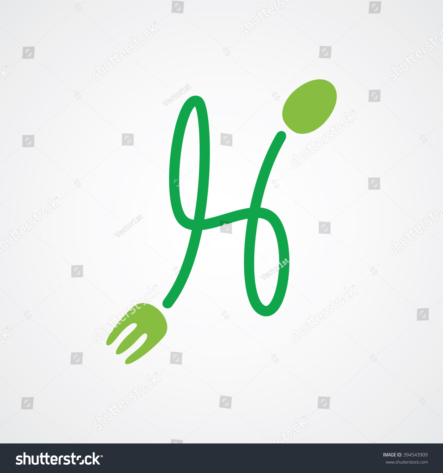 Spoon Fork Sign Restaurant Logo Theme Stock Vector (Royalty Free ...