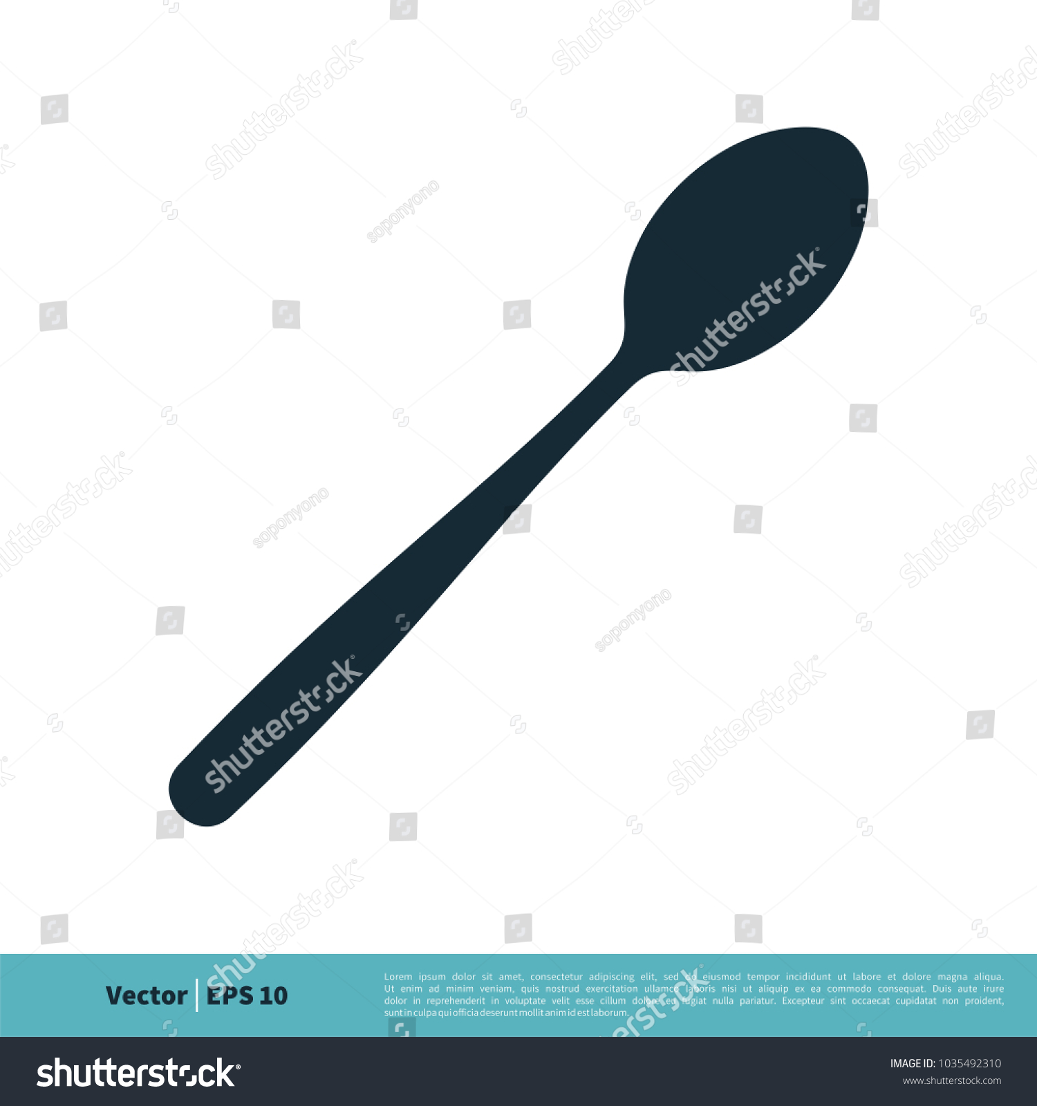 Spoon Icon Vector Logo Template Illustration: Vector có sẵn (miễn phí ...