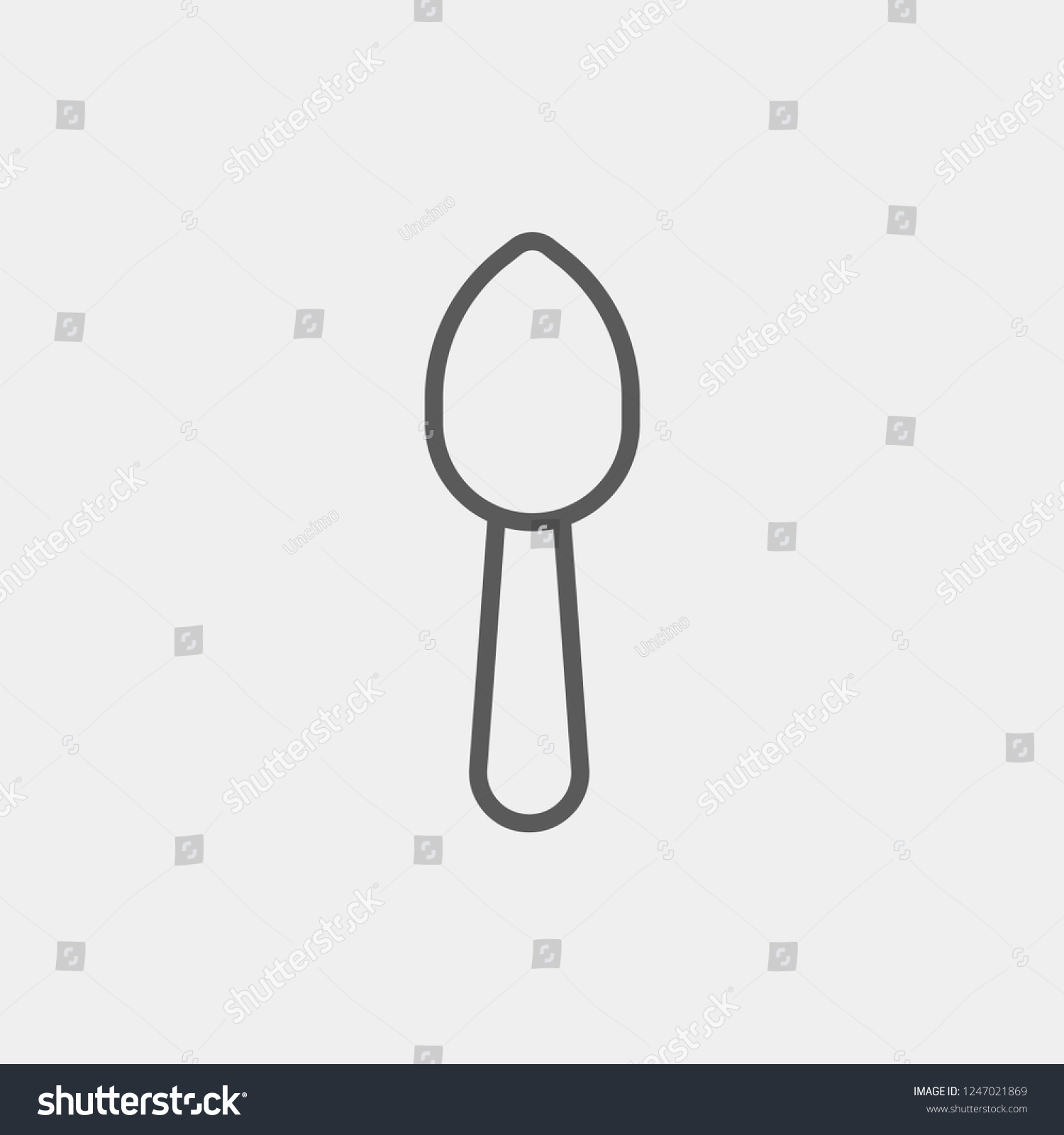 Spoon Modern Simple Ui Vector Icon Stock Vector (Royalty Free ...