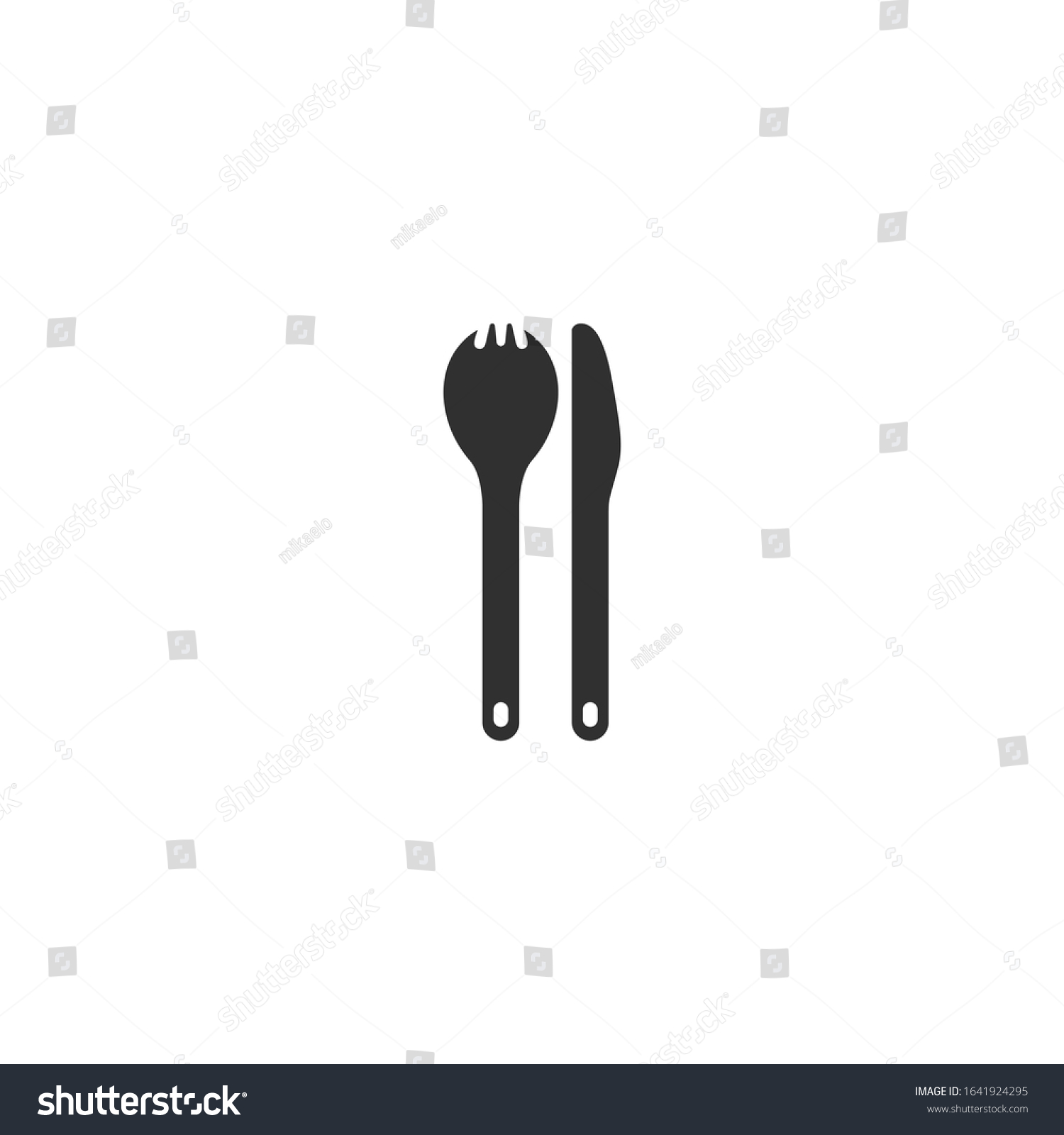 Spork Knife Vector Design Stock Vector (Royalty Free) 1641924295 ...