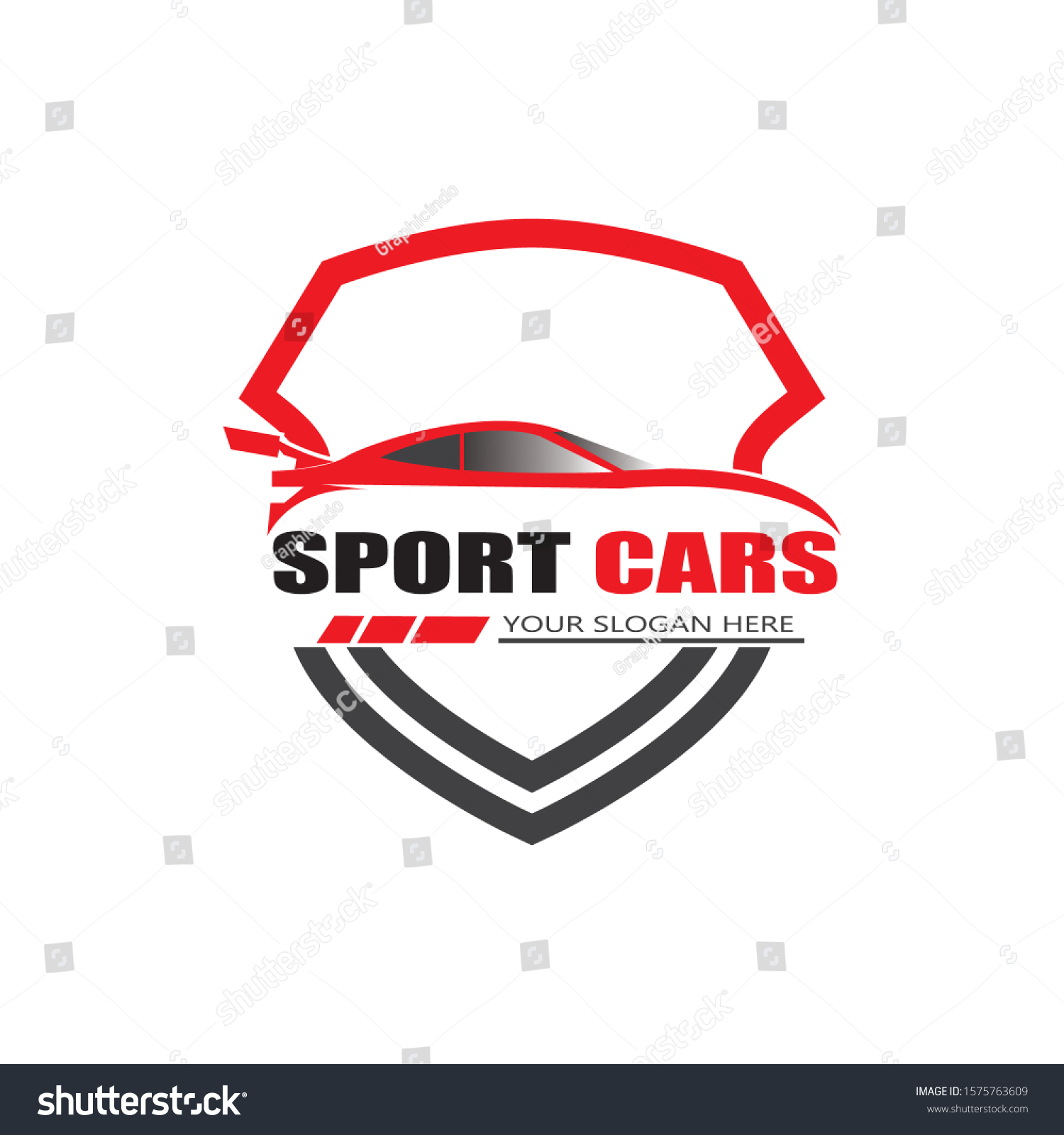 Sport Car Logo Template Design Vector: vetor stock (livre de direitos ...