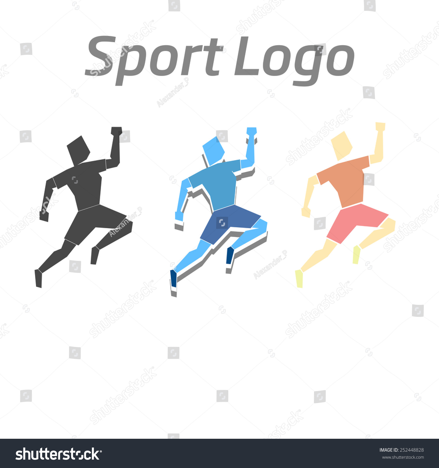Sport Logo Athletic Vector Illustration Stock Vector (Royalty Free ...