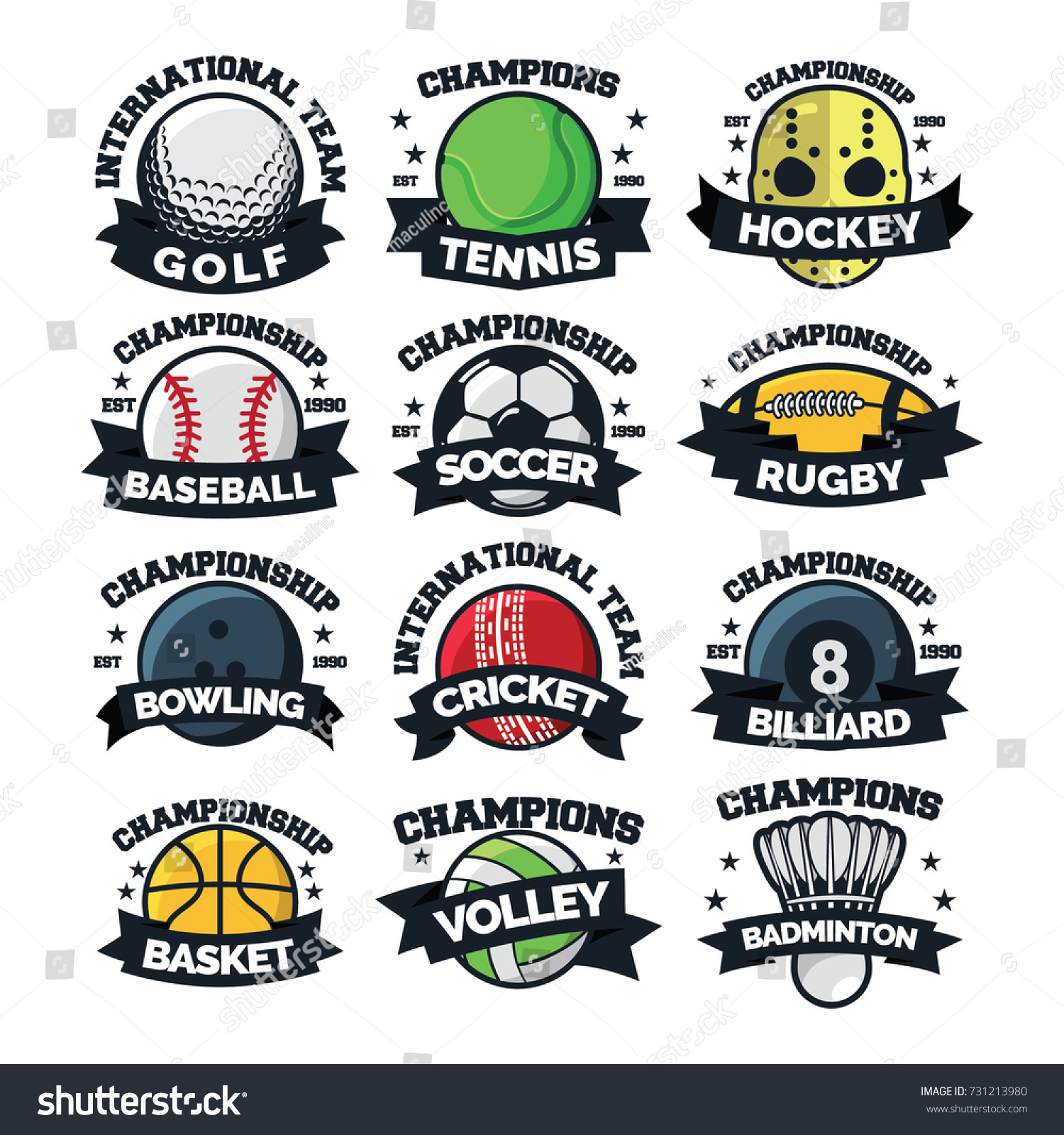 Sport Logo Symbol Vector Stock Vector (Royalty Free) 731213980 ...