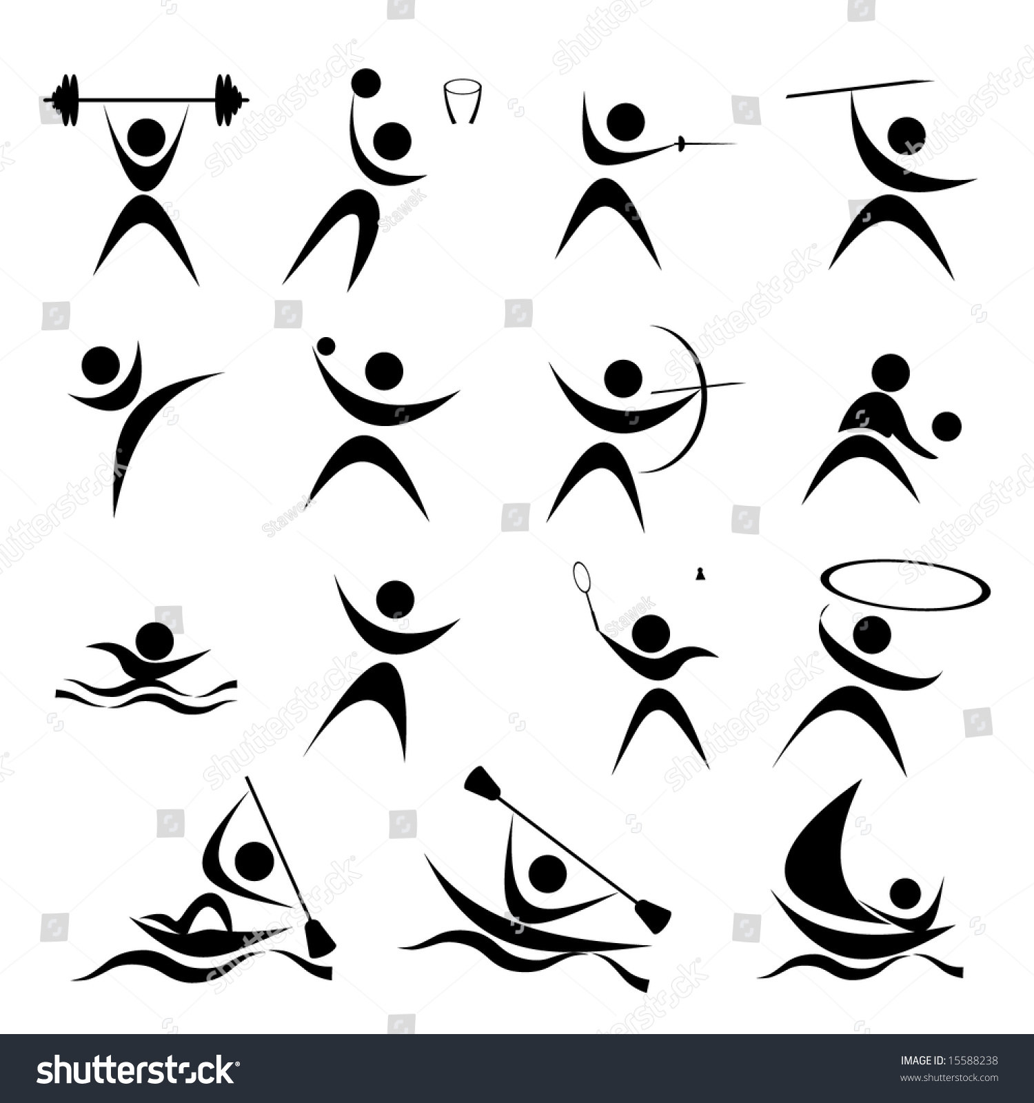 Sport Logo Vector Stock Vector (Royalty Free) 15588238 | Shutterstock