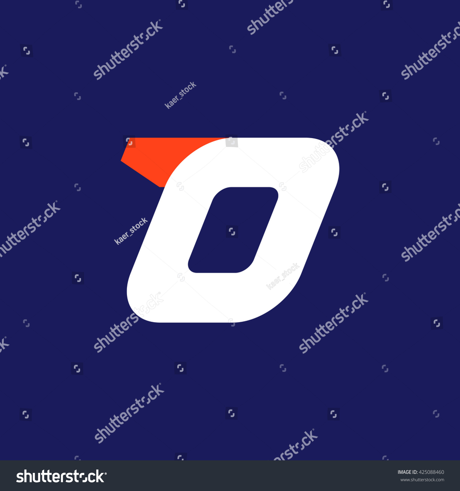 Sport Number Zero Logo Stock Vector (Royalty Free) 425088460 | Shutterstock