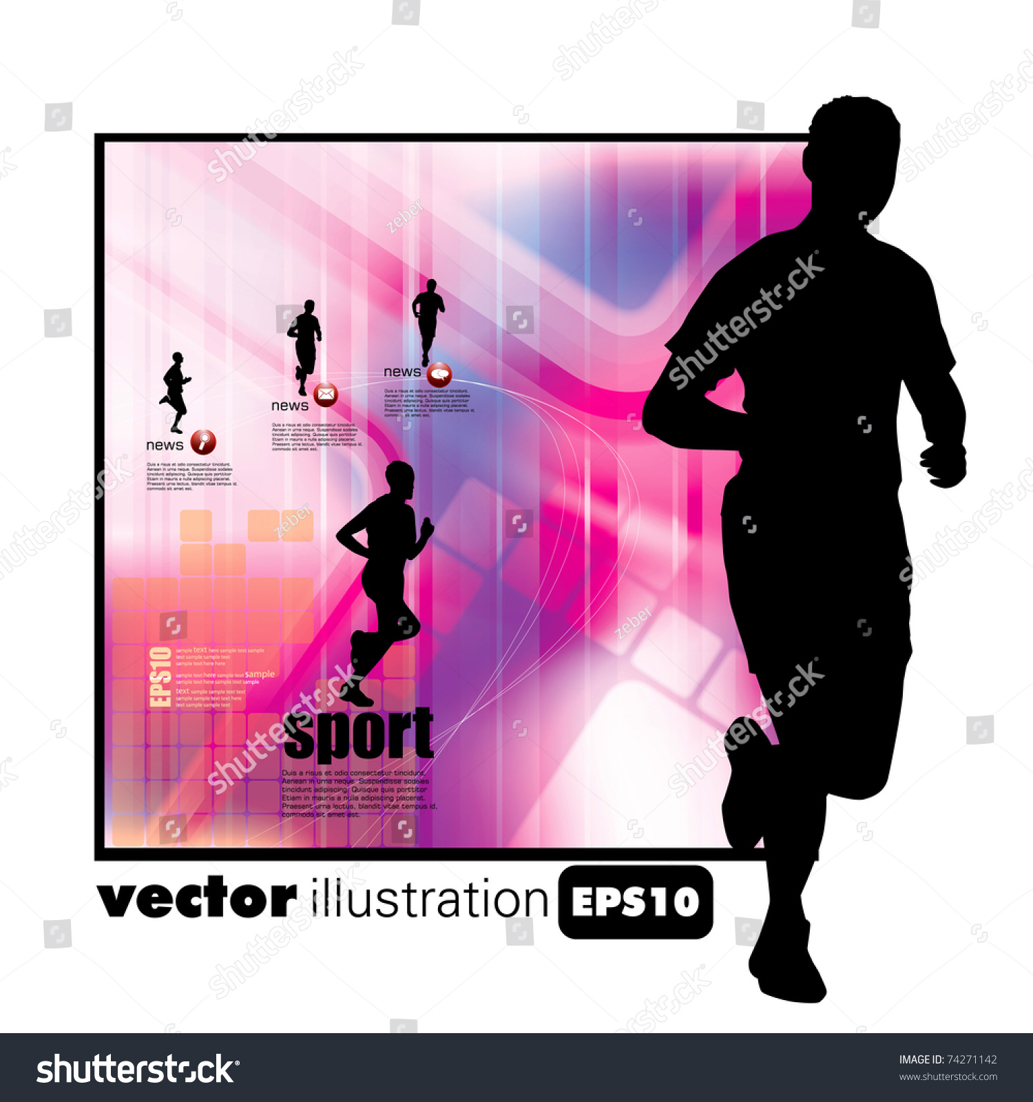 Sport Vector Illustration Stock Vector (Royalty Free) 74271142