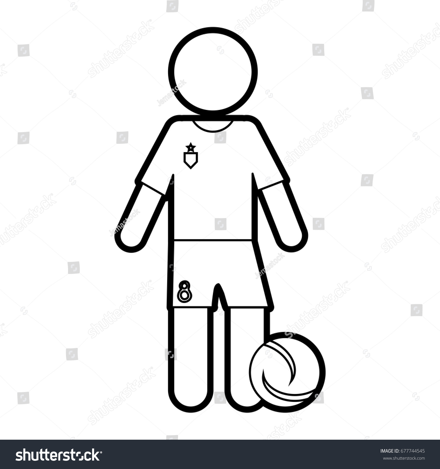 Sportsman Vector Illustration Stock Vector (Royalty Free) 677744545 ...