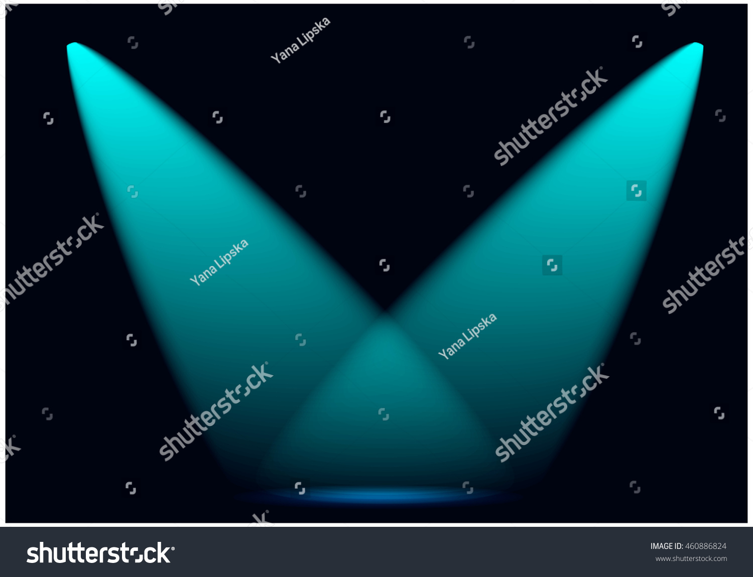 Spotlight Beams Vector Illustration Stock Vector (Royalty Free) 460886824
