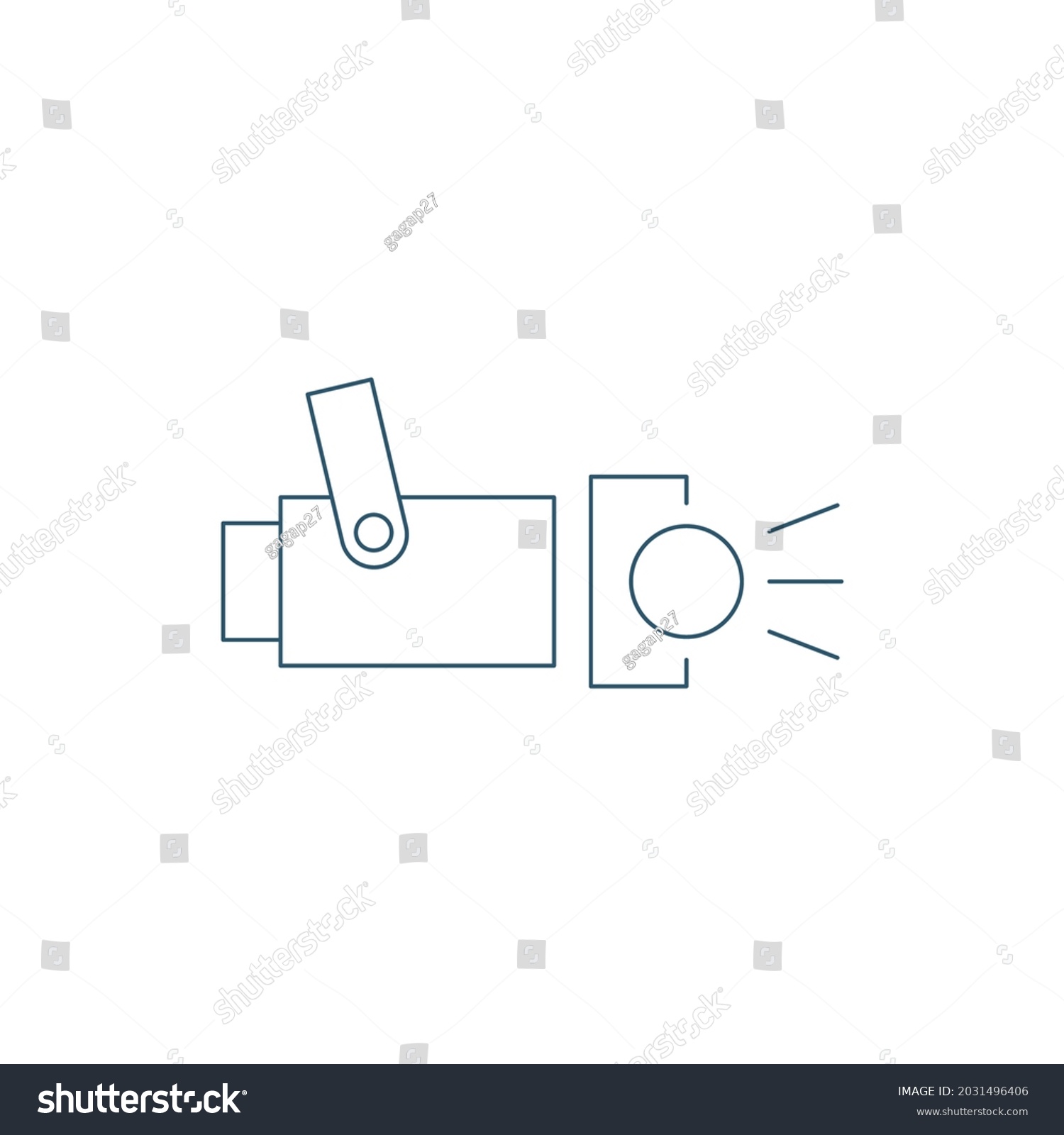 Spotlight Icons Symbol Vector Elements Infographic Stock Vector ...