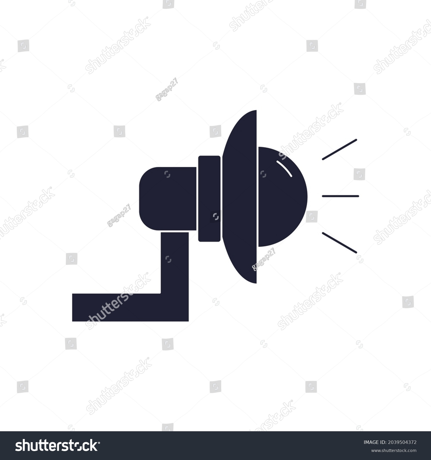 Spotlight Icons Symbol Vector Elements Infographic Stock Vector ...