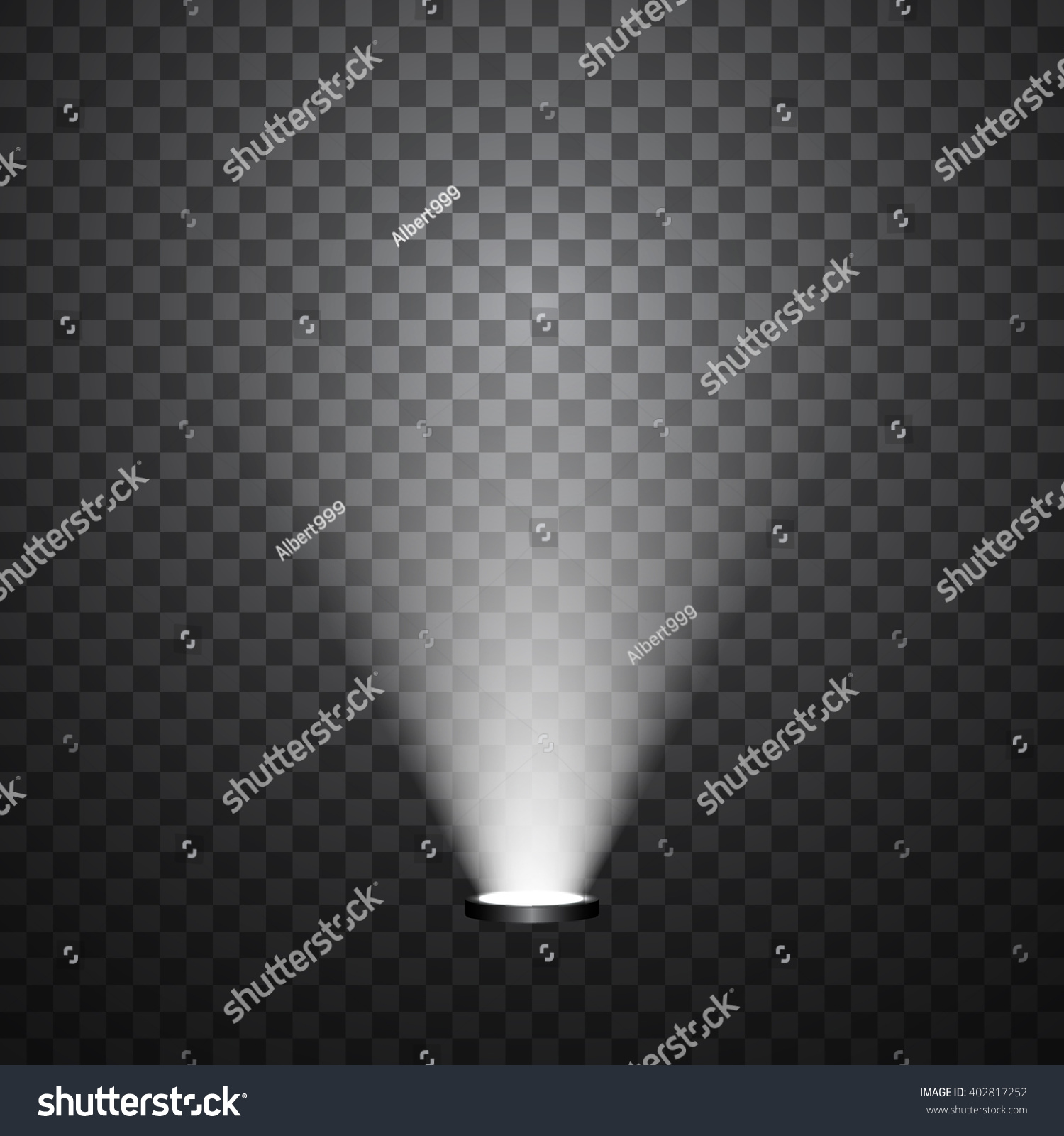 Spotlight On Transparent Background Light Effect 库存矢量图（免版税）402817252 ...