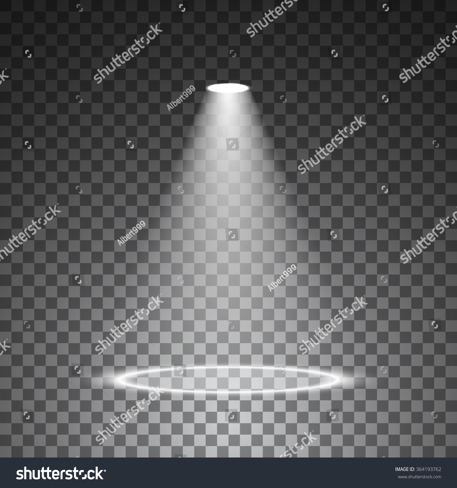 Spotlight On Transparent Background Vector Illustration: vector de ...