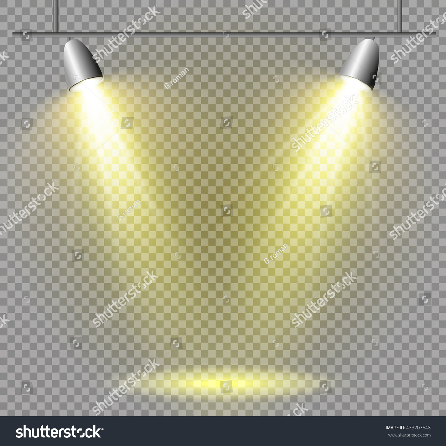 Spotlight Vector Illustration Stock Vector (Royalty Free) 433207648 ...