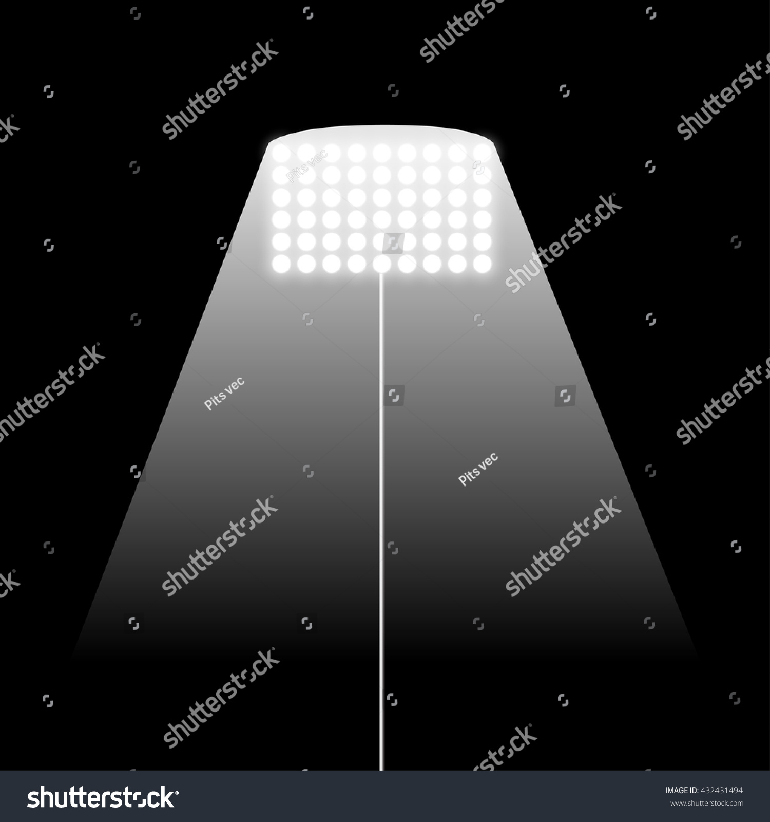 Spotlights Vector Illustration Stock Vector (Royalty Free) 432431494 ...