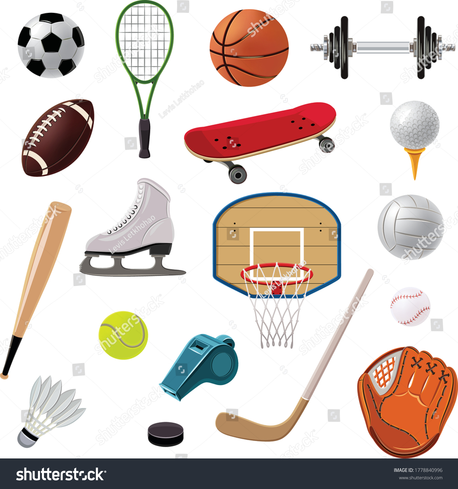Spots Items Collection Eps Files Stock Vector (Royalty Free) 1778840996