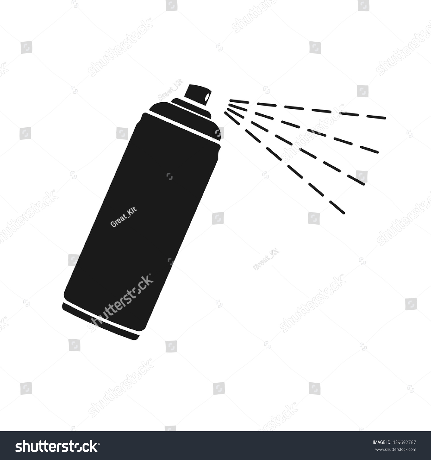 Spray Icon Vector Flat Icon Spray Stock Vector 439692787 - Shutterstock