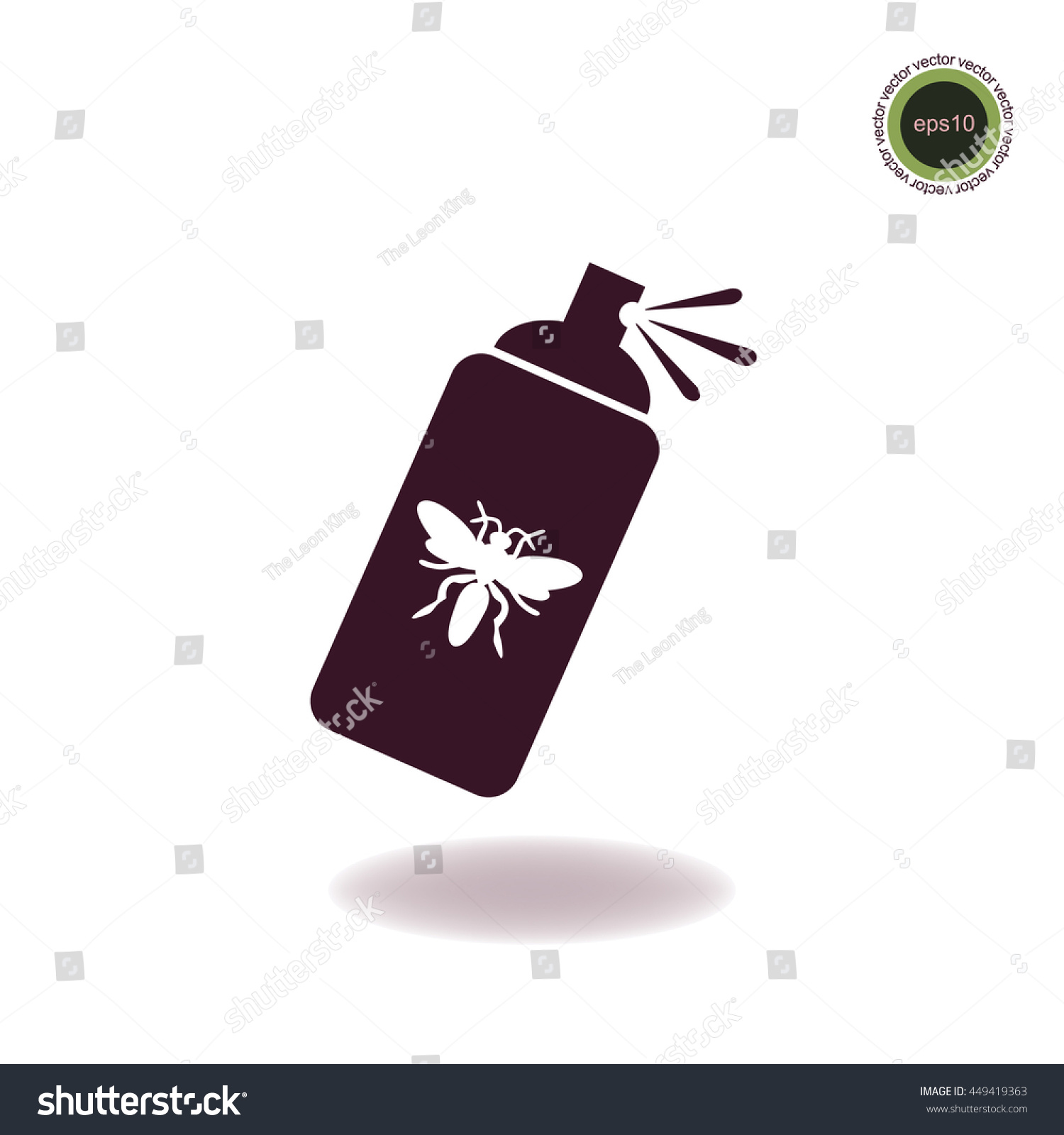 Spray Insecticide Icon Stock Vector (Royalty Free) 449419363
