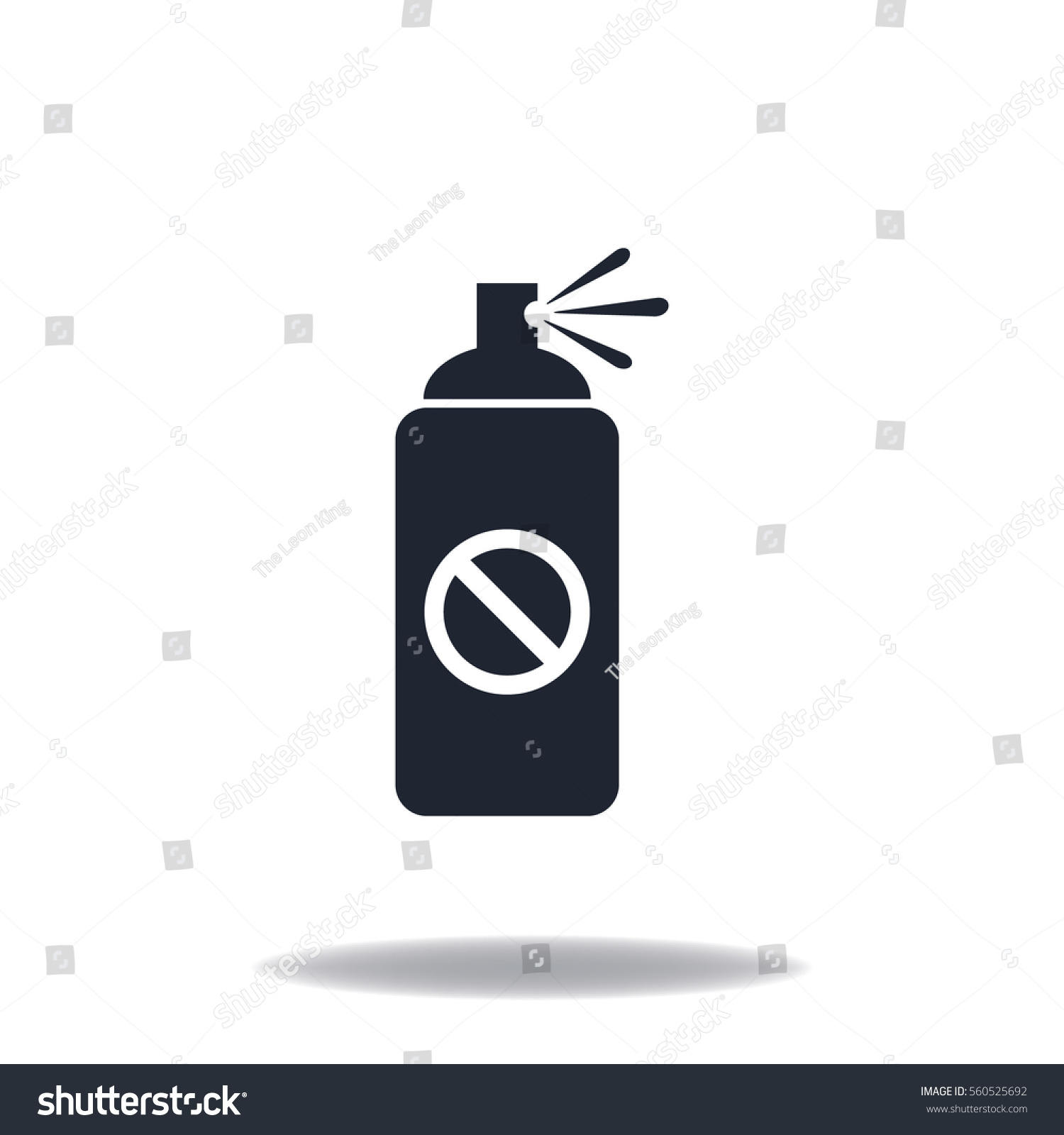 Spray Forbidden Vector Icon Stock Vector (Royalty Free) 560525692 ...