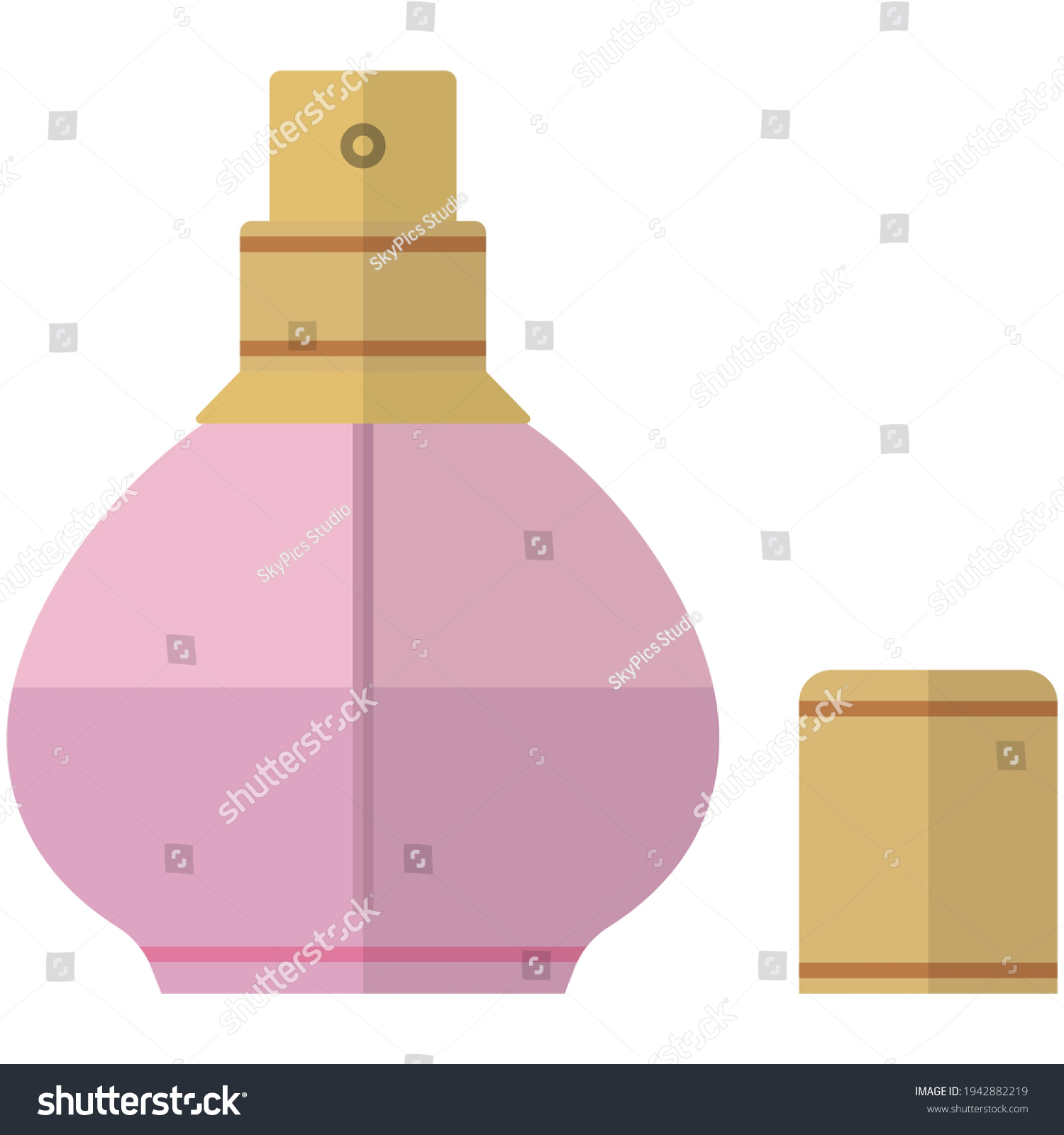 Spray Perfume Bottle Vector Isolated On Stock Vector (Royalty Free ...