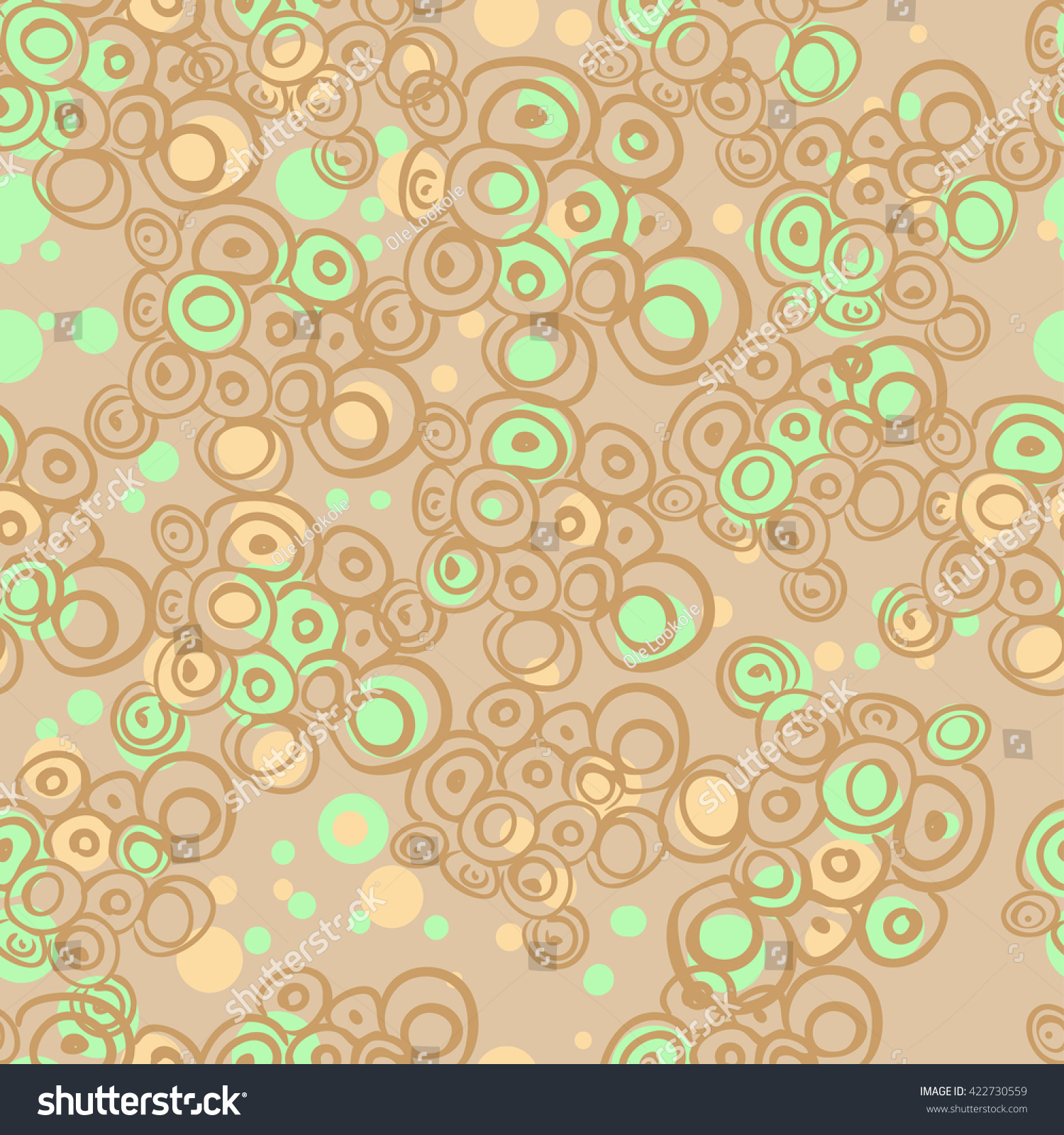 Spring Summer Seamless Texture Circles Stock Vector (Royalty Free ...