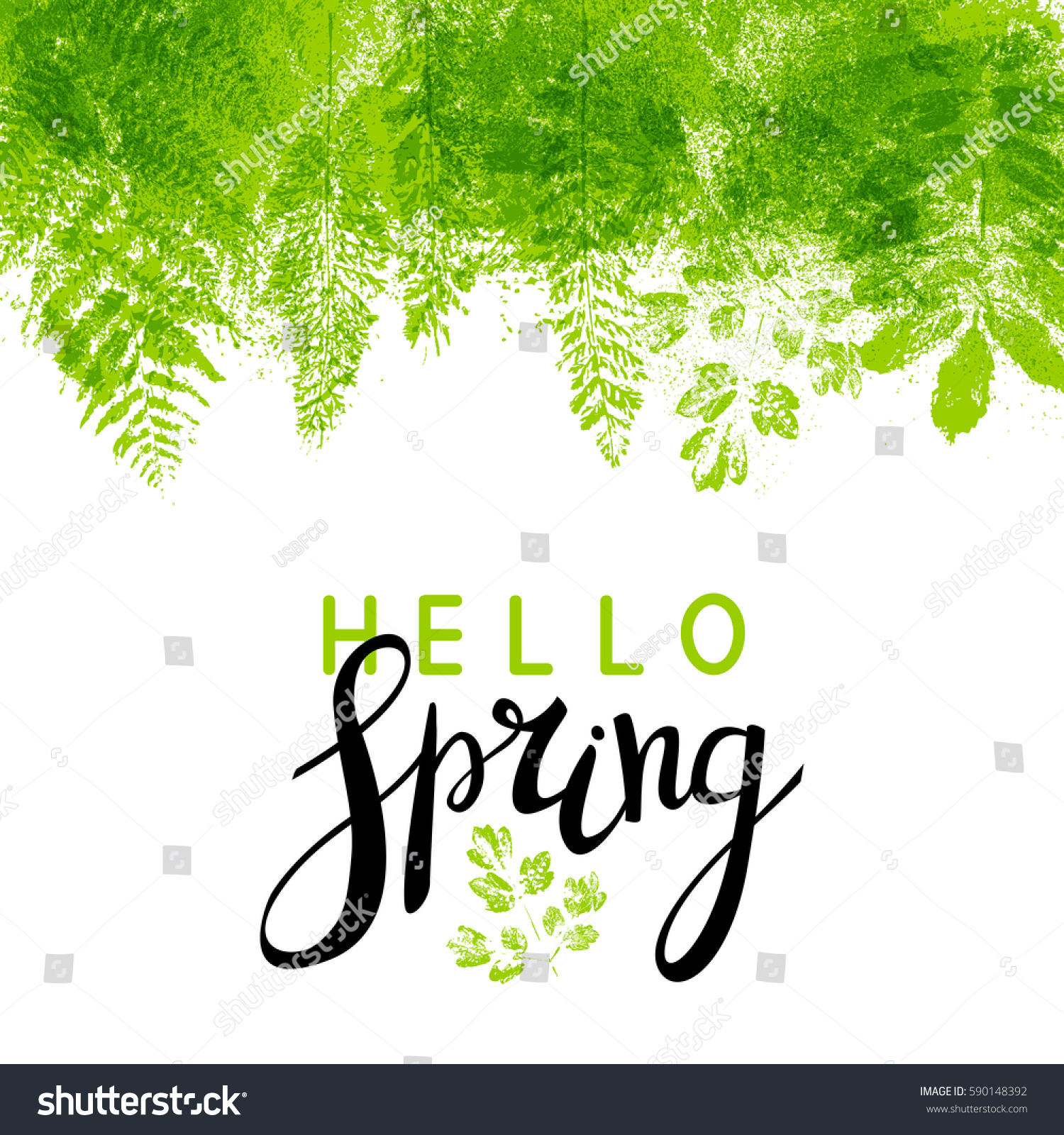 Spring Background Paint Splashes Stock Vector (Royalty Free) 590148392