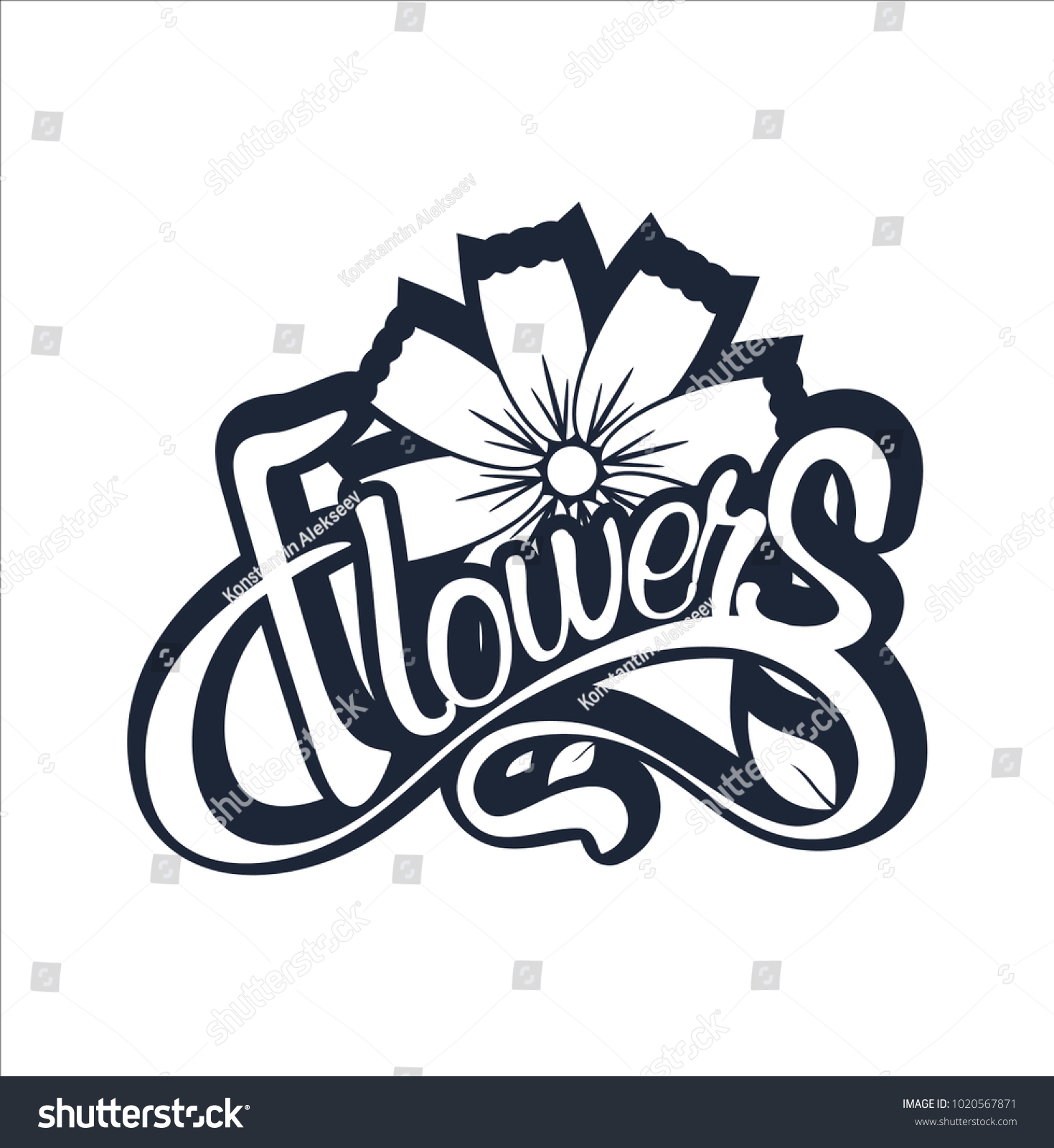 Spring Flower Logo Stock Vector (Royalty Free) 1020567871 | Shutterstock